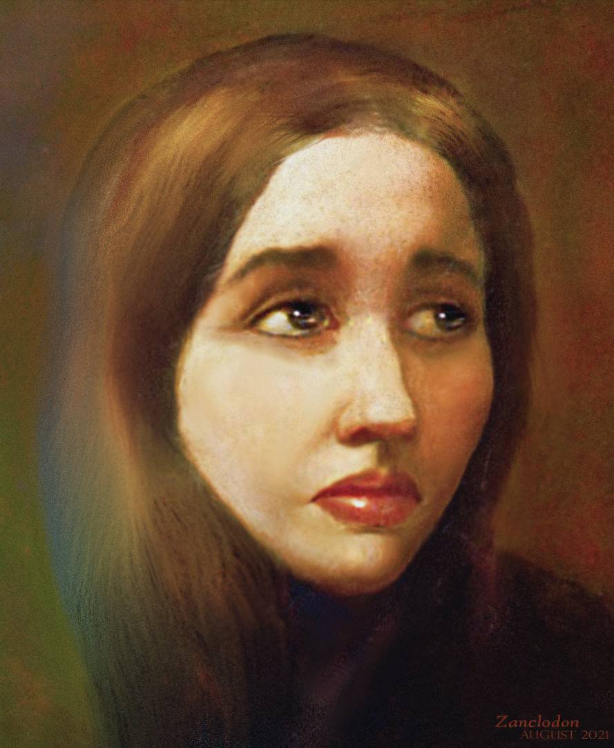 Caroline, digital painting by me. | Scrolller