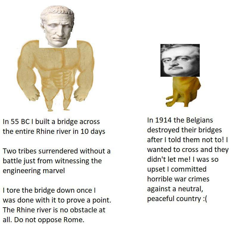 Chad Julius Caesar vs virgin Kaiser Wilhelm II | Scrolller