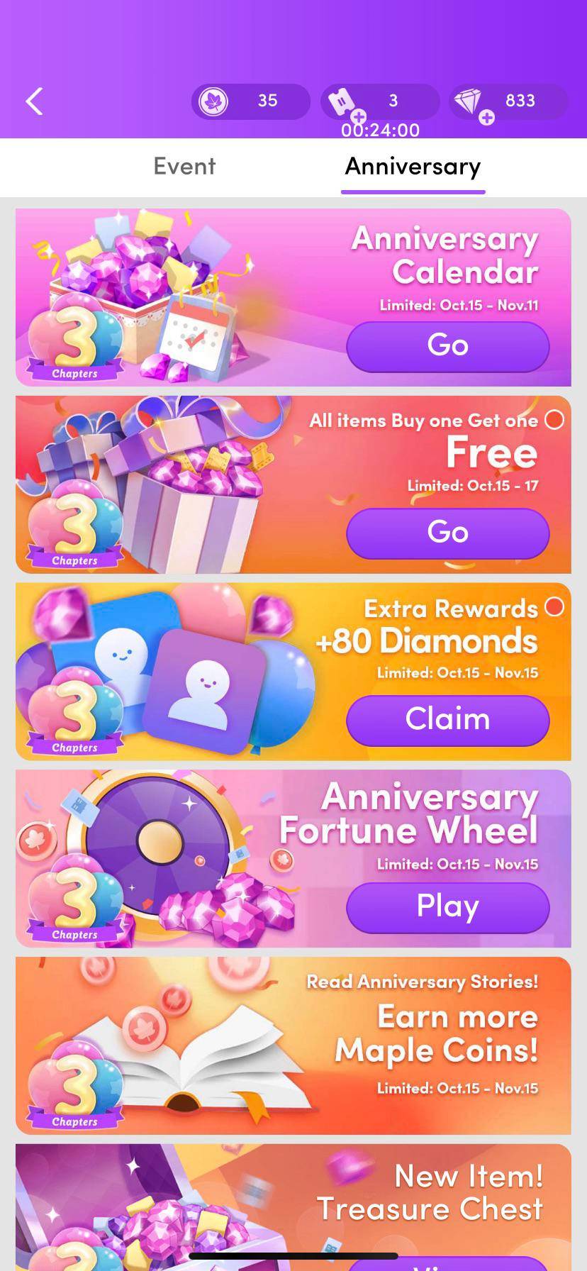 Chapters Celebrating Their 3 Year Anniversary! | Scrolller