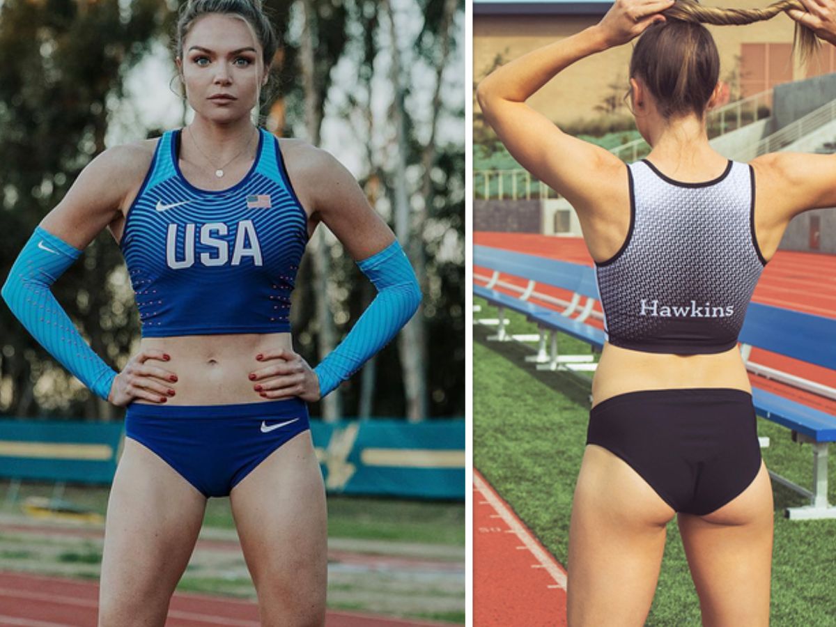 Chari Hawkins trying to look powerful in skimpy track uniform makes my cock drip | Scrolller
