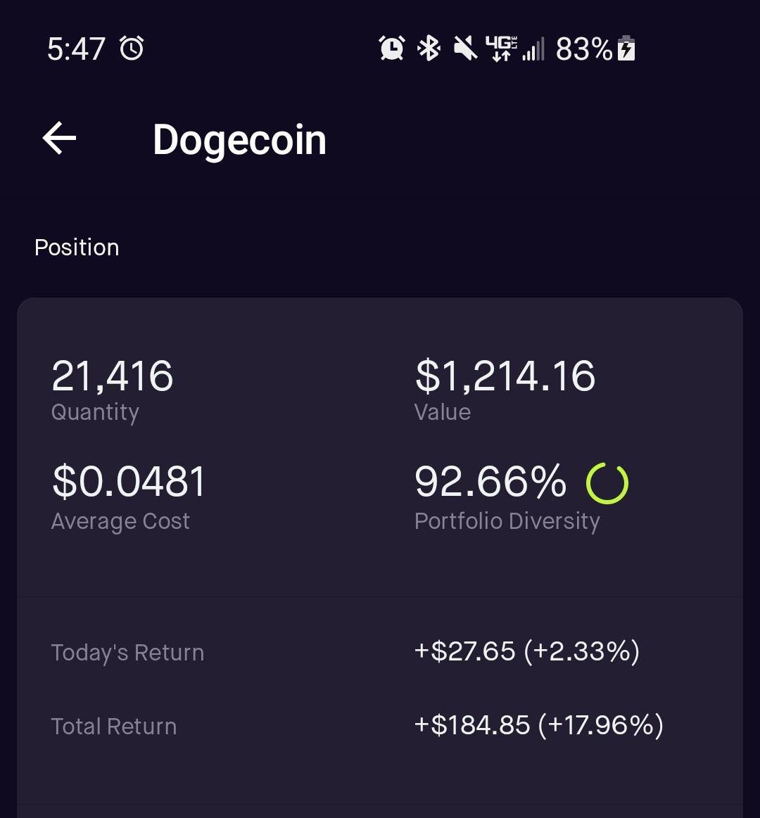 check out my position and value something is coming it's a sign..Hodl | Scrolller
