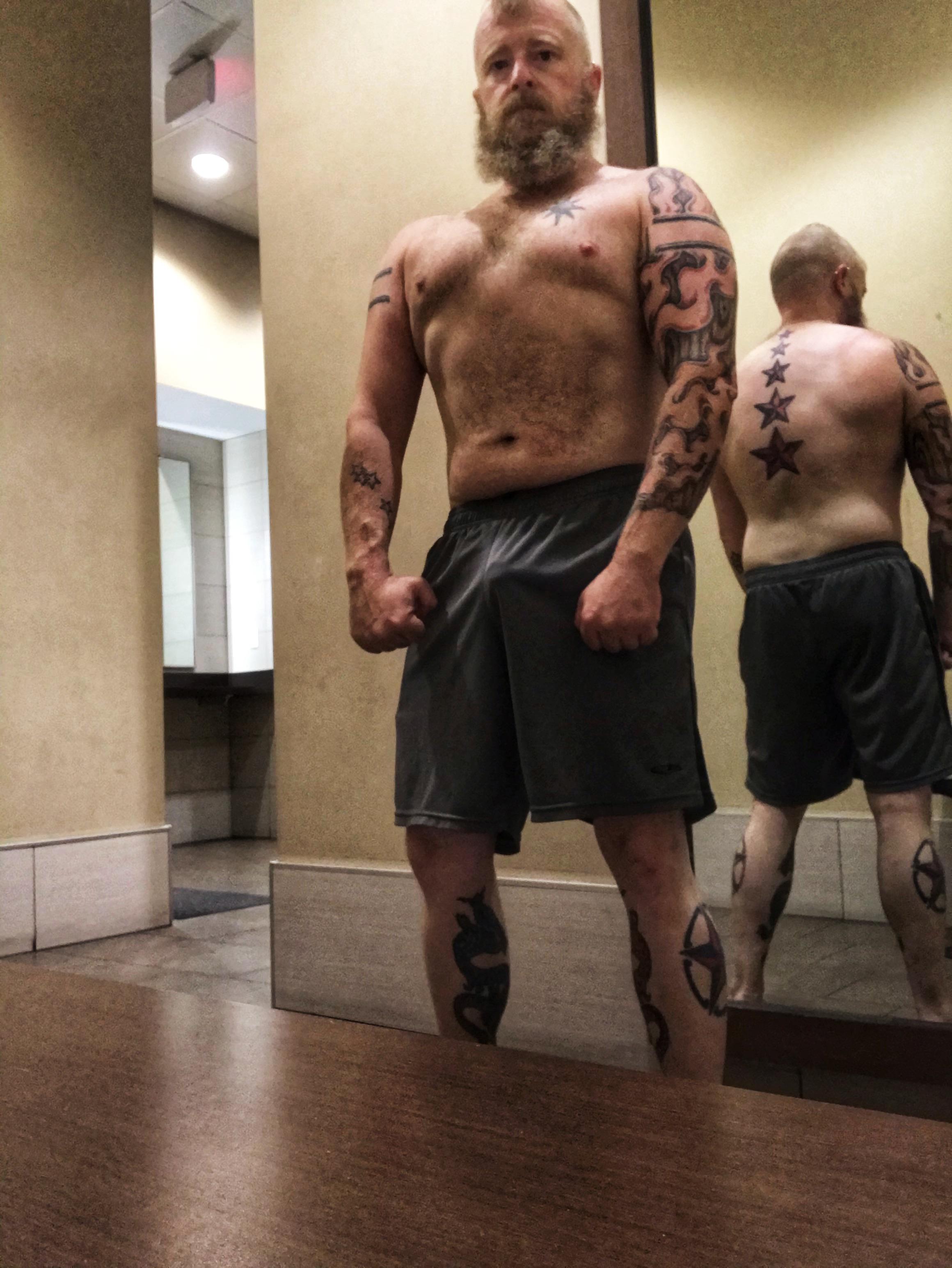 Chest and pecs. Trying to be bearish or wombat. | Scrolller