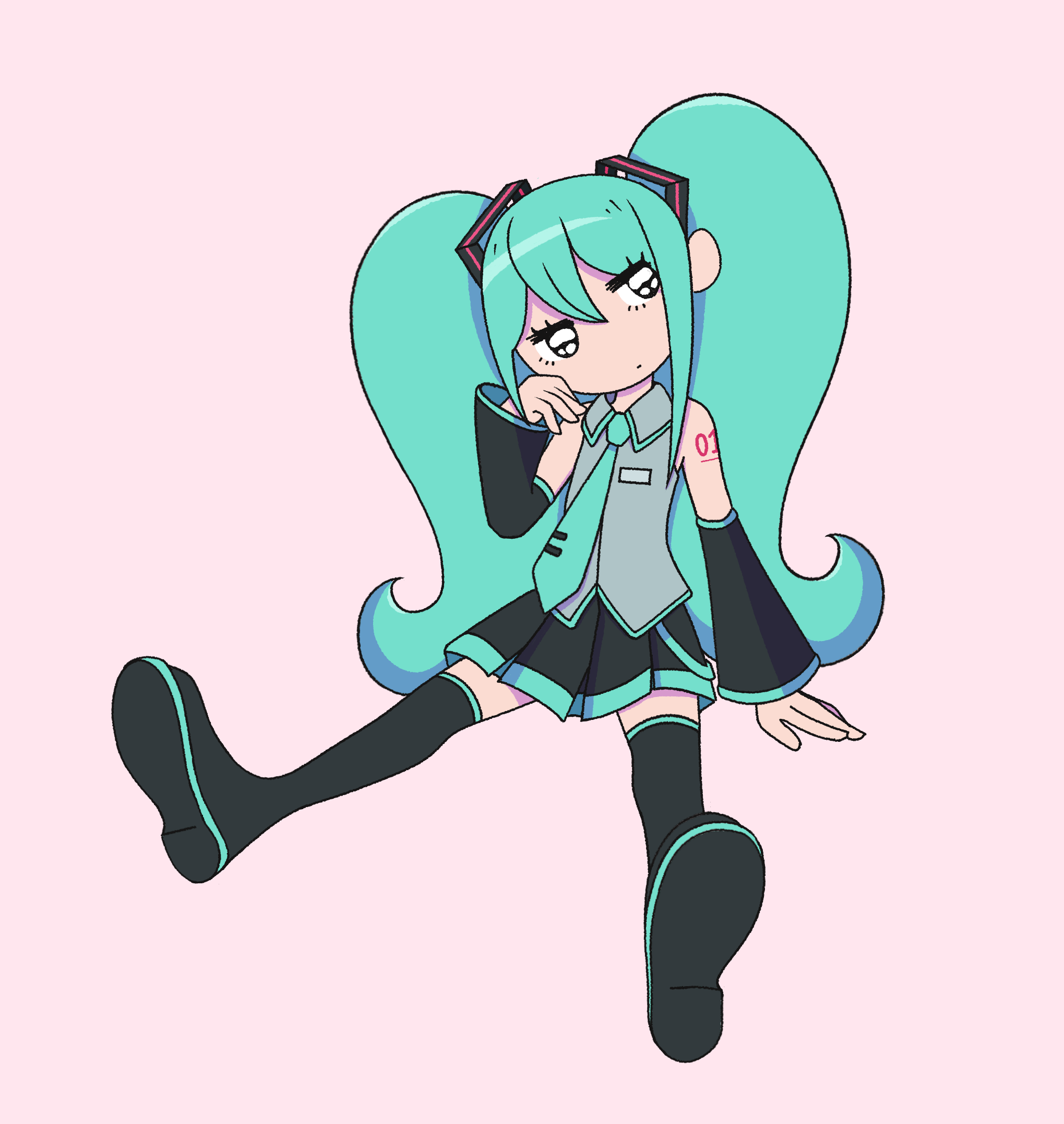 Chibi Miku I drew! | Scrolller