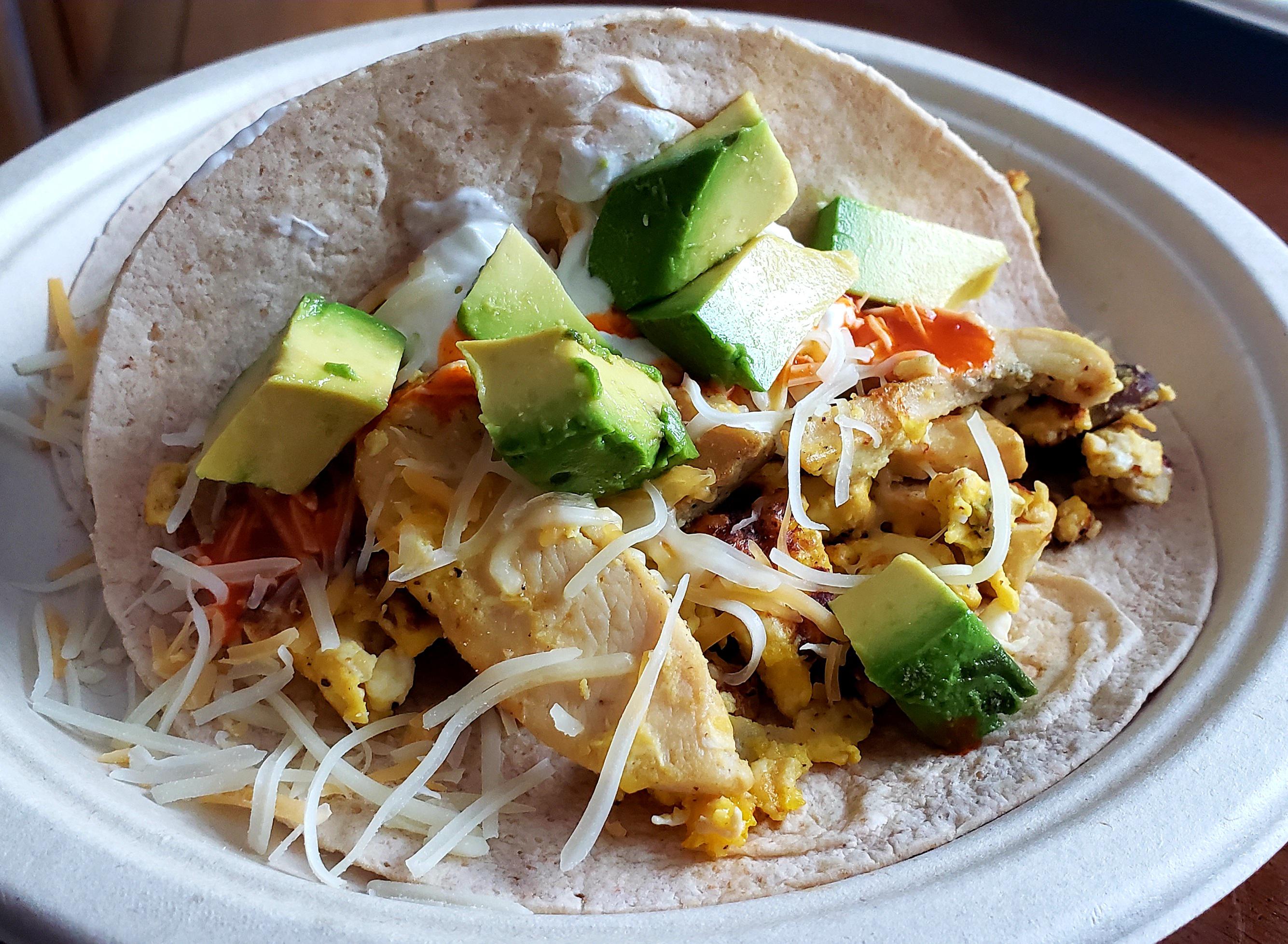 Chicken breakfast fajita tacos | Scrolller