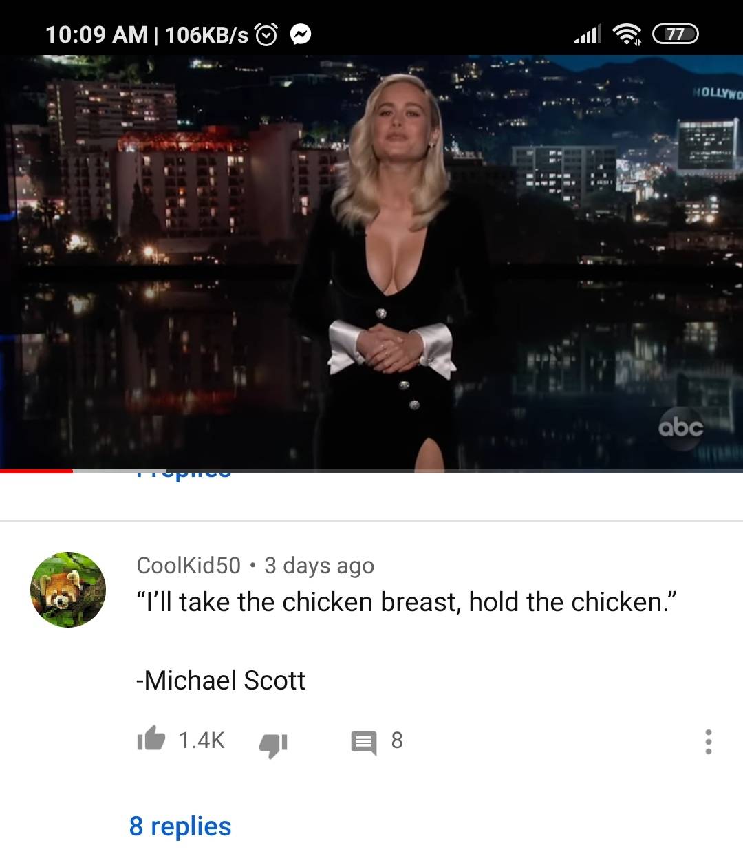 "Chicken breast, hold the chicken. - Michael Scott " -Michael Scott | Scrolller