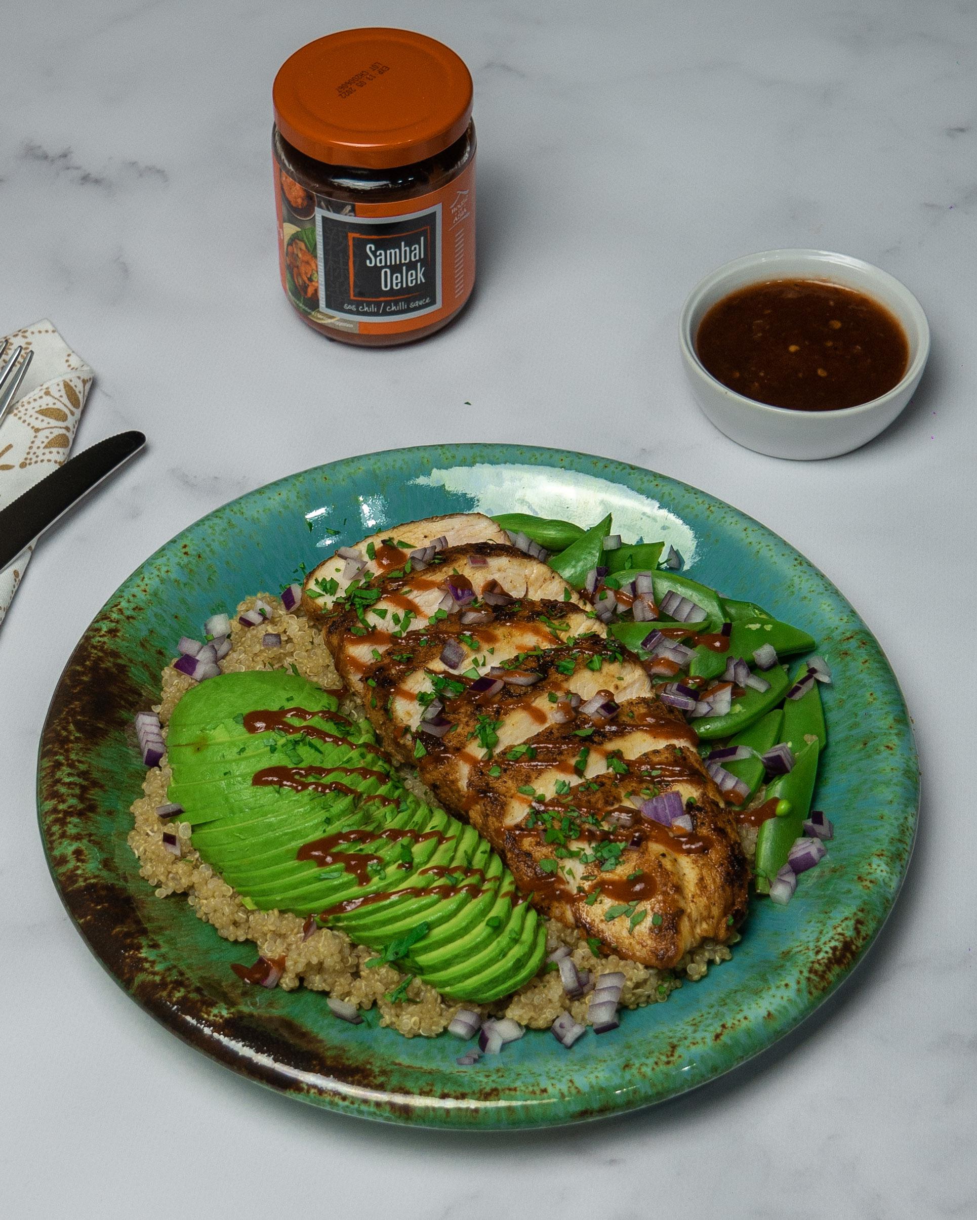 Chicken with Quinoa and avocado [OC] | Scrolller