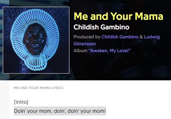 Childish Gambino - Me and Your Mama | Scrolller