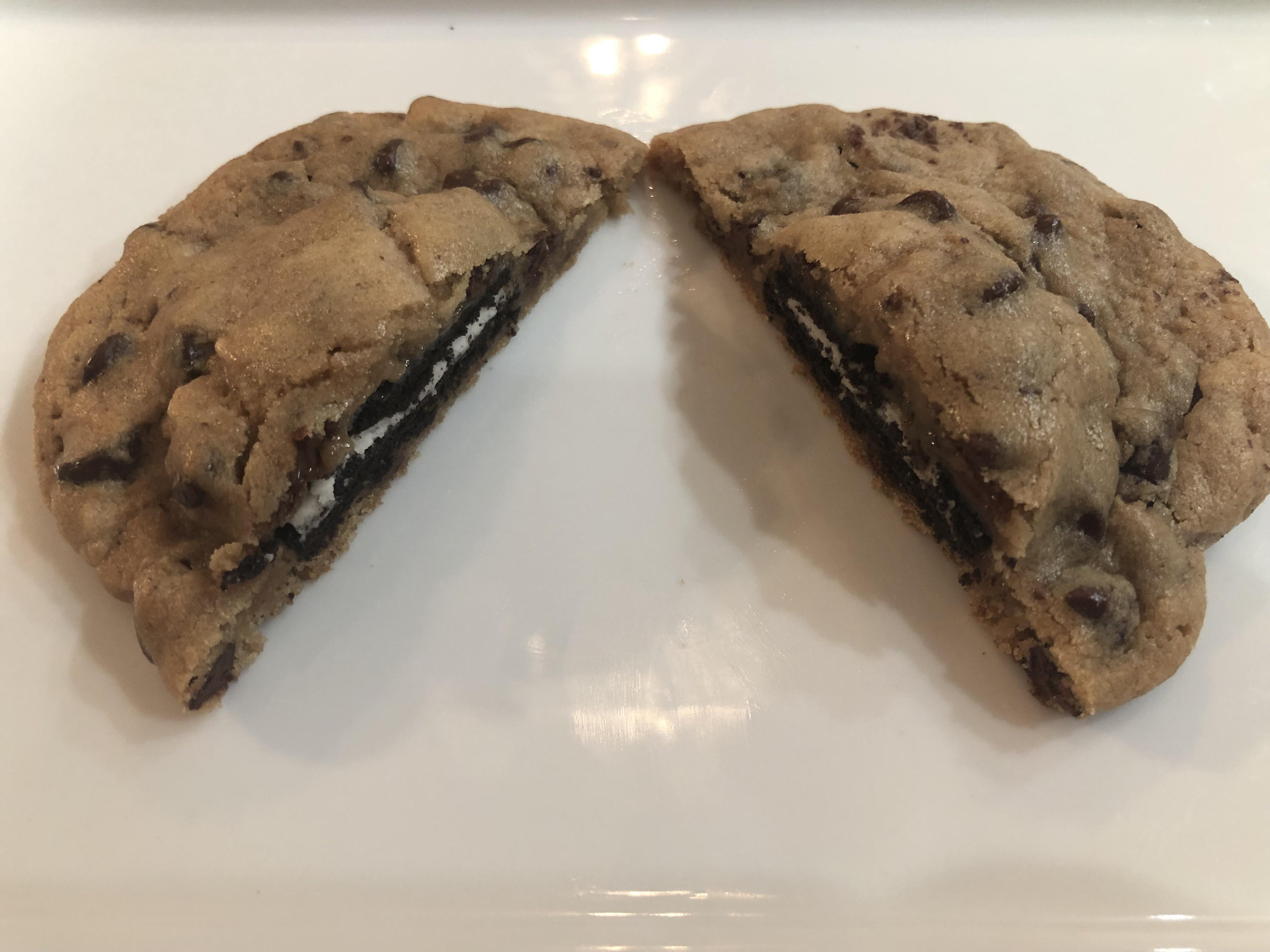 Chocolate Chip Cookie with an Oreo baked in the middle | Scrolller