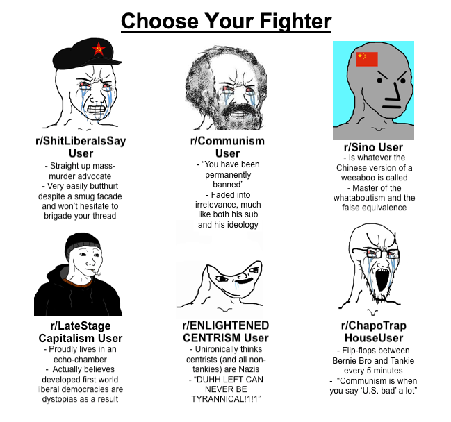 Choose your fighter: commie sub edition | Scrolller