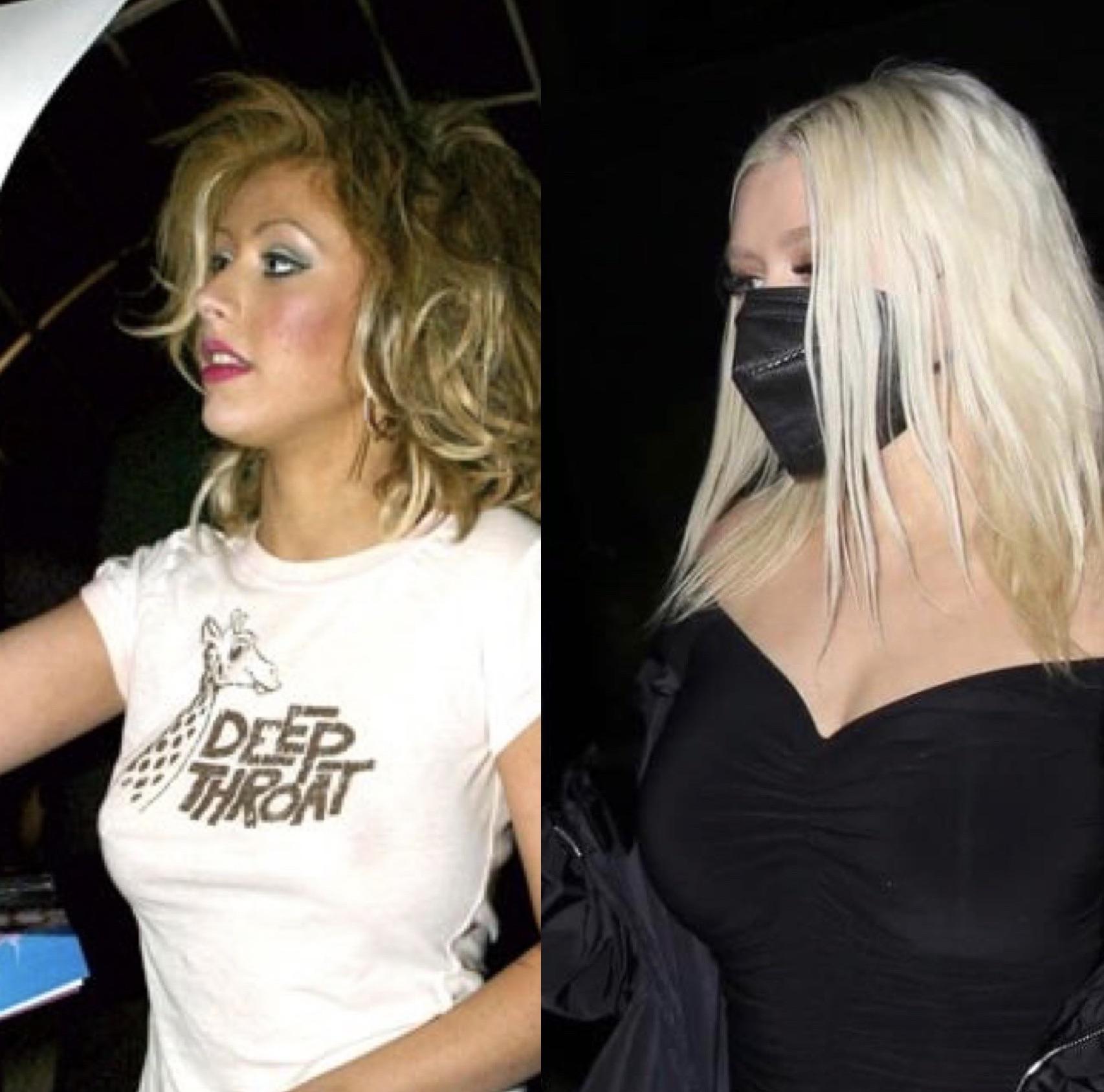 Christina Aguilera big breast expansion 2011-2021 | Scrolller