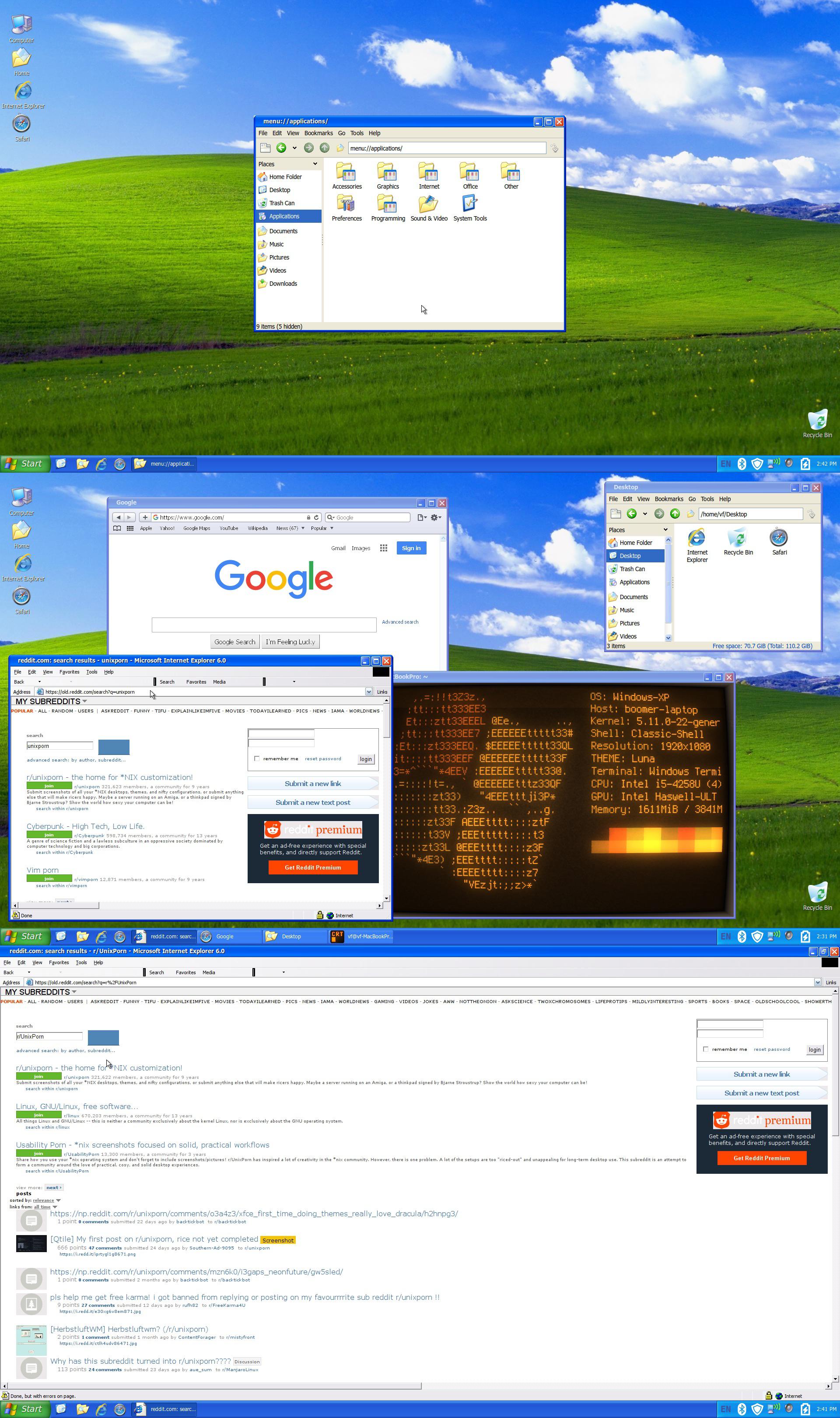 [Cinnamon] Windows-XP rice fixed(hopefully) | Scrolller