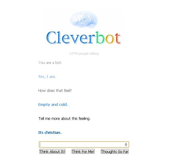 Cleverbot Disses Christianity | Scrolller