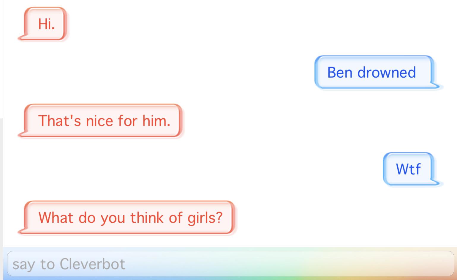 Cleverbot snapped | Scrolller