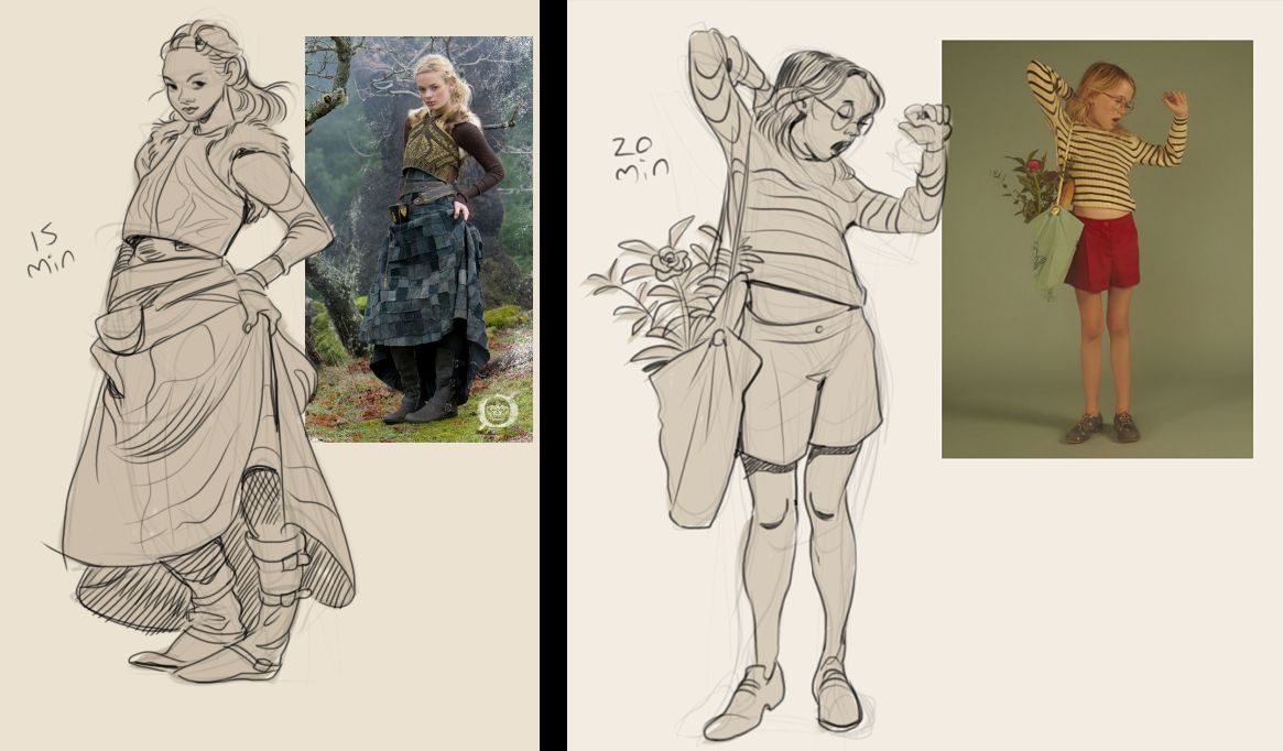 clothed figure studies | Scrolller