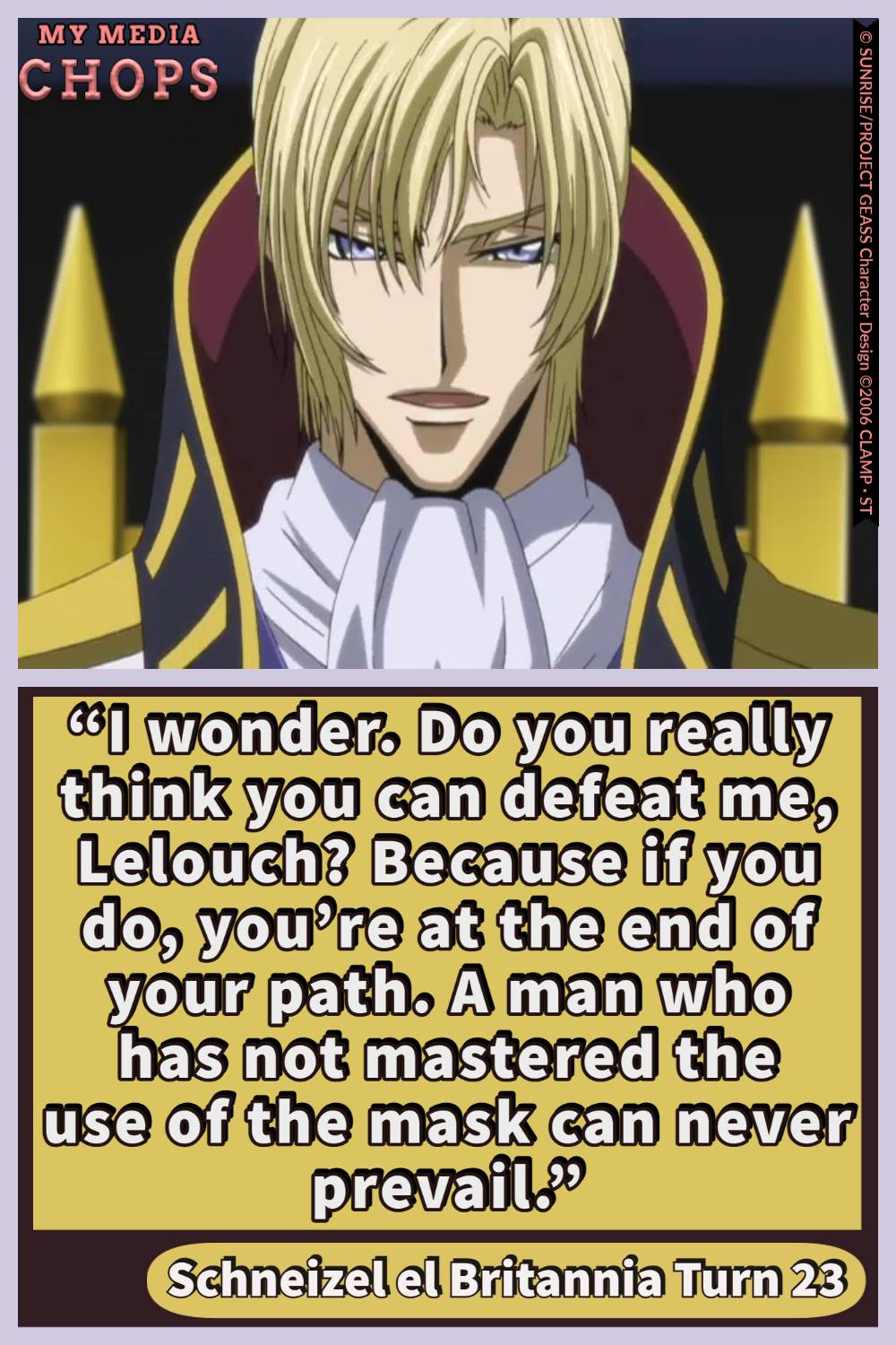Code Geass Quote of the Day | Scrolller