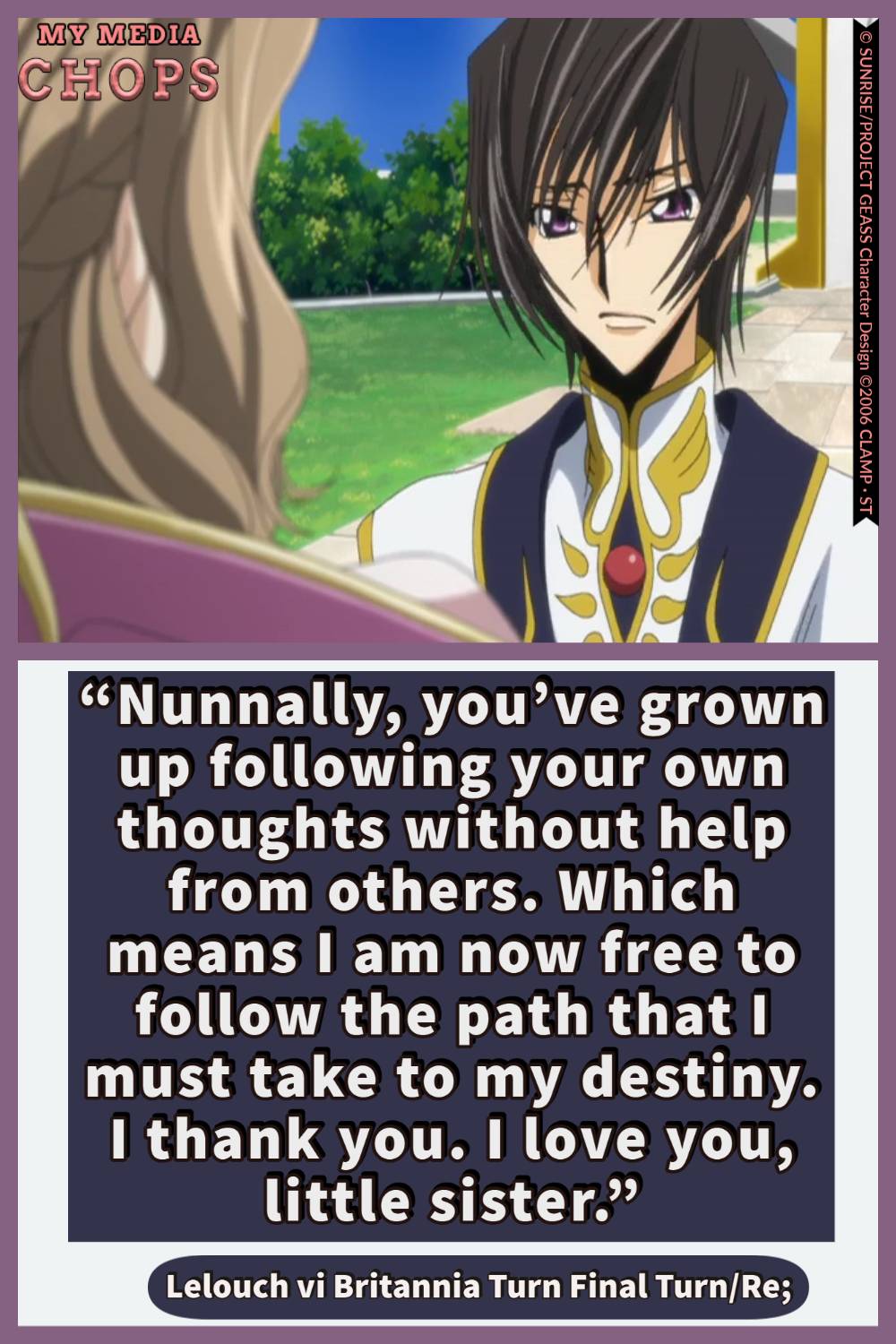 Code Geass Quote of the Day | Scrolller