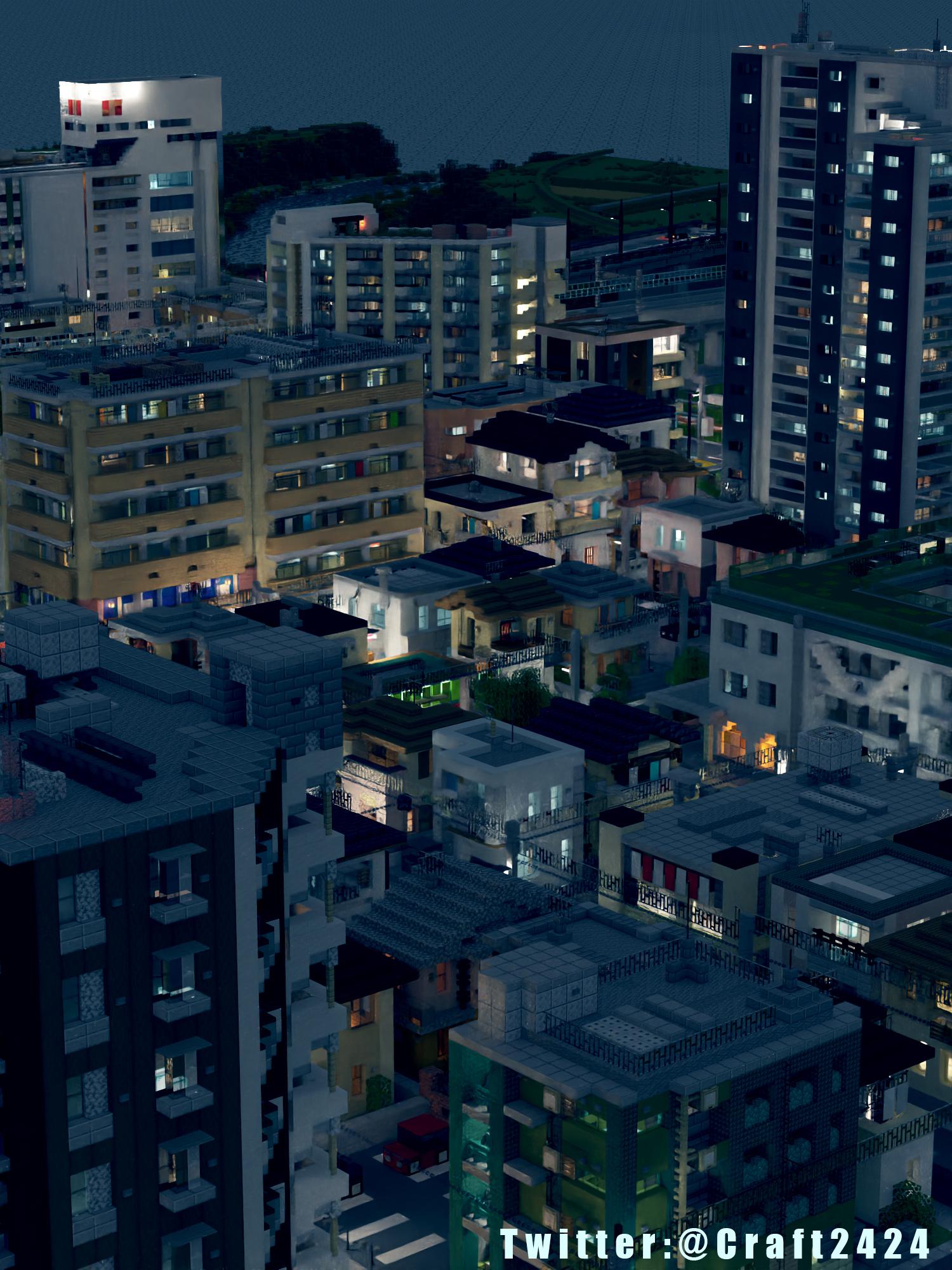 Cold Night City in Minecraft | Scrolller