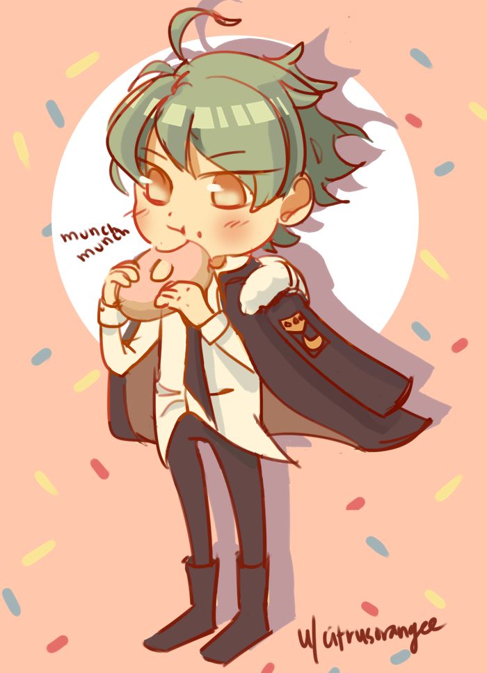 [Collar X Malice] Fanart: Sasazuka and a big donut! | Scrolller