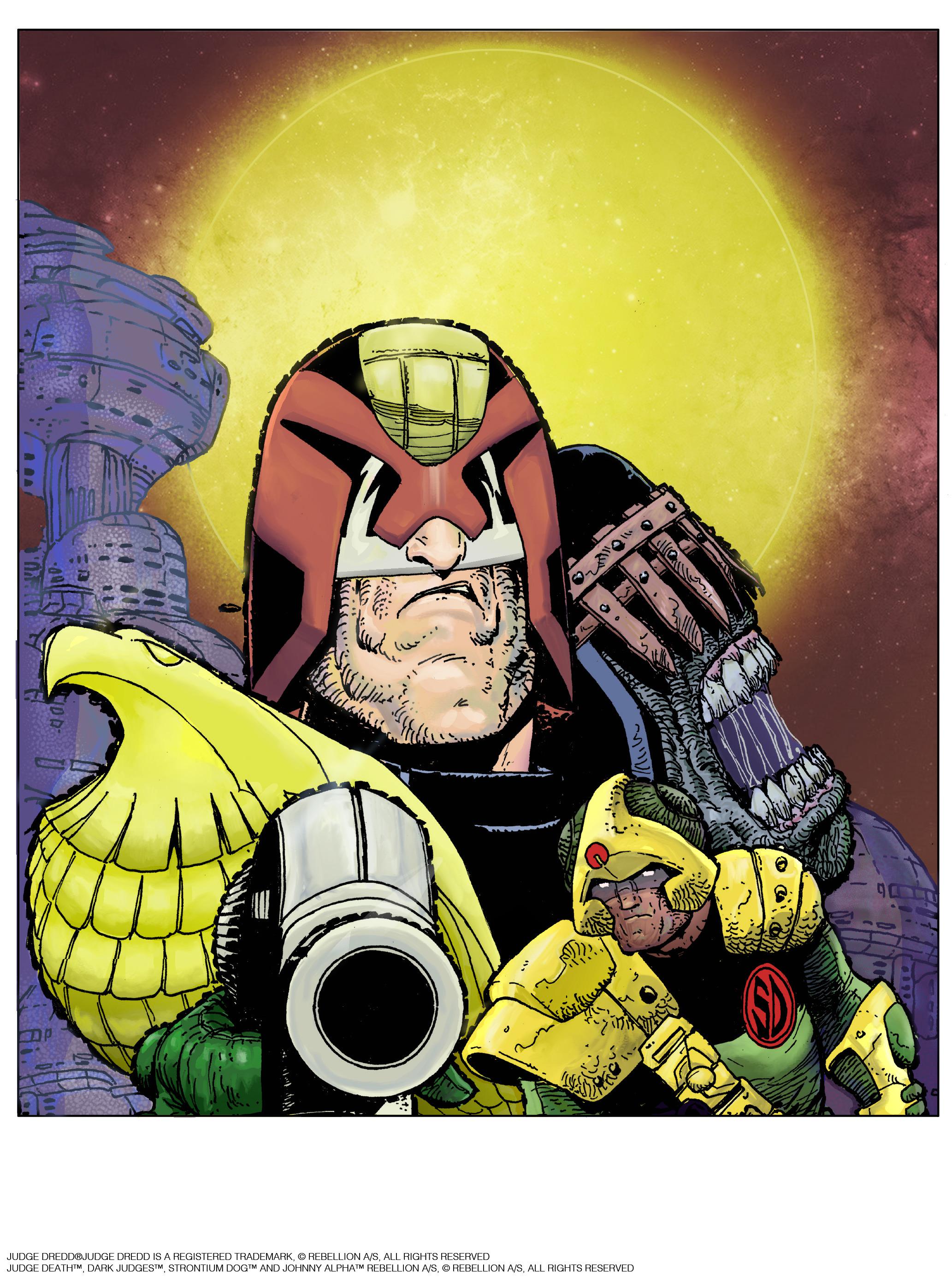 Color Sample by Eros De Nardi Line Art by Carlos Ezquerra From Carlos Ezquerra’s 2000AD & Judge ...