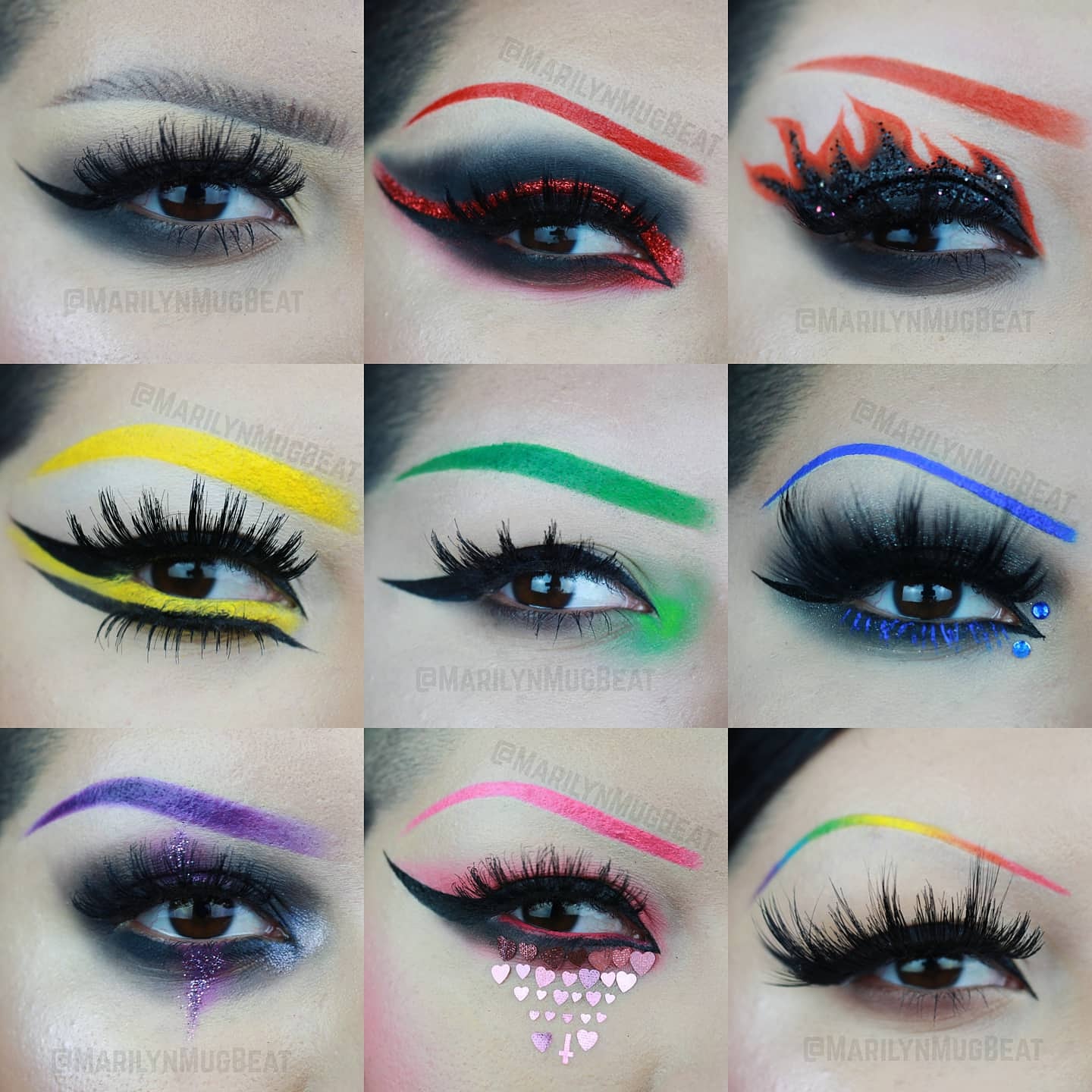 Colorful eyebrow series🌈 IG-MARILYNMUGBEAT | Scrolller