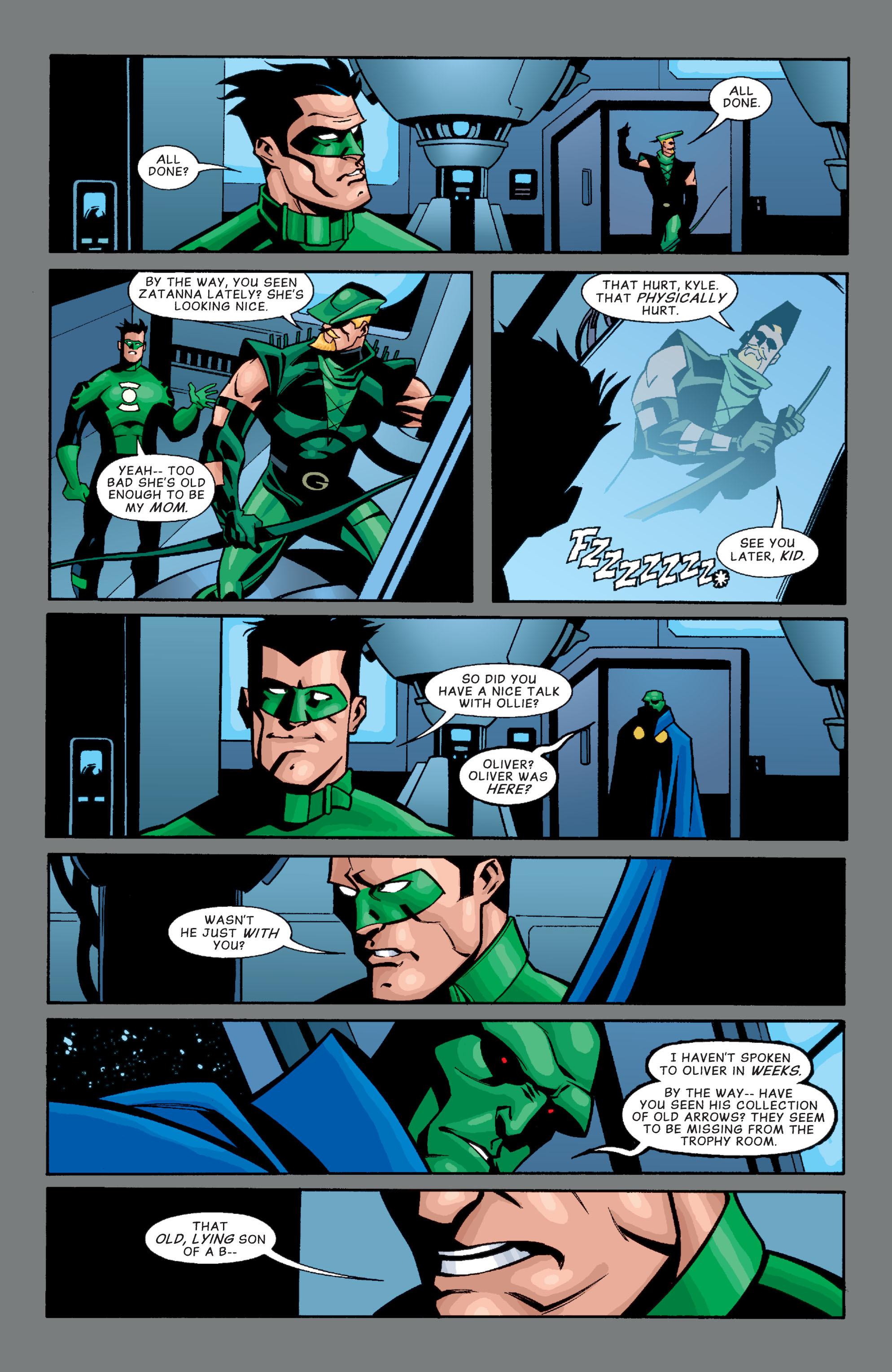 [Comic Excerpt] "That Hurt, Kyle" from Green Arrow: The Archers Quest by Brad Meltzer and Phil ...