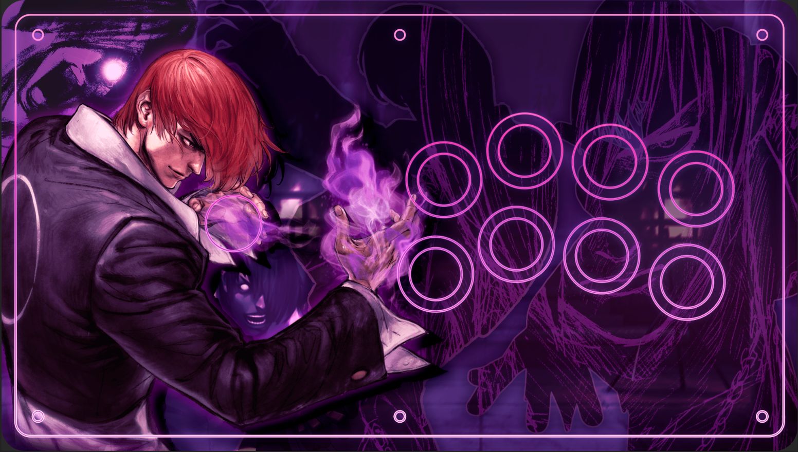 Comission for custom fightstcik art Iori Yagami :D | Scrolller