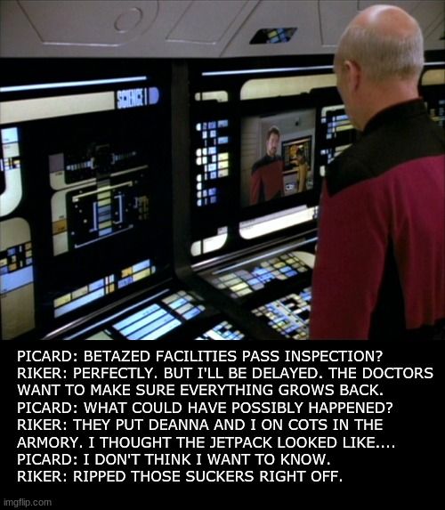 Commander Riker has a difficulty. | Scrolller