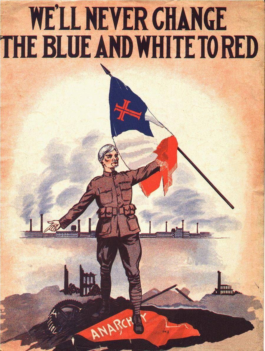 Commonwealth Propaganda Poster: The White and Blue | Scrolller