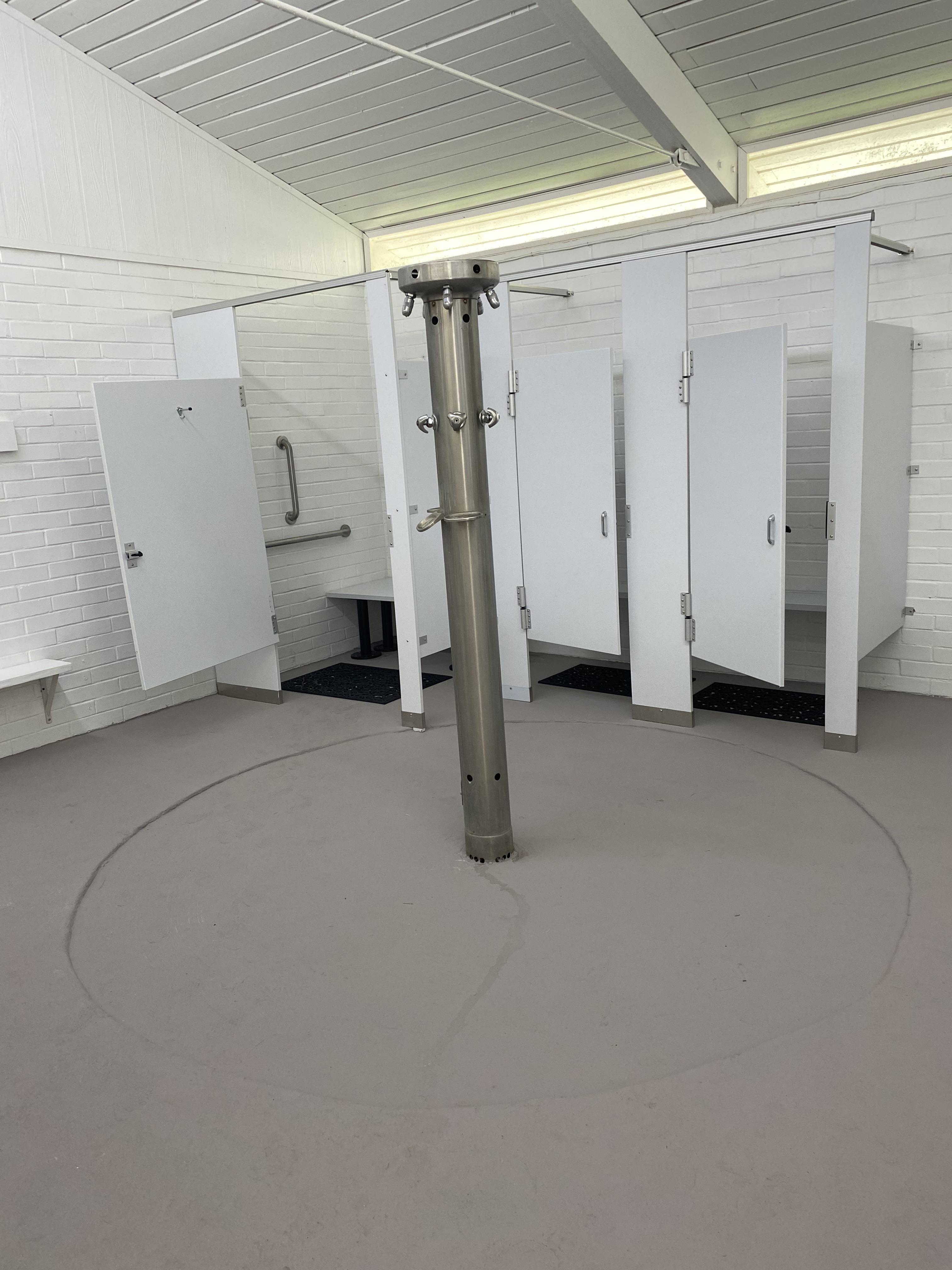 Communal Shower at my swim and tennis club. Private changing rooms too. | Scrolller