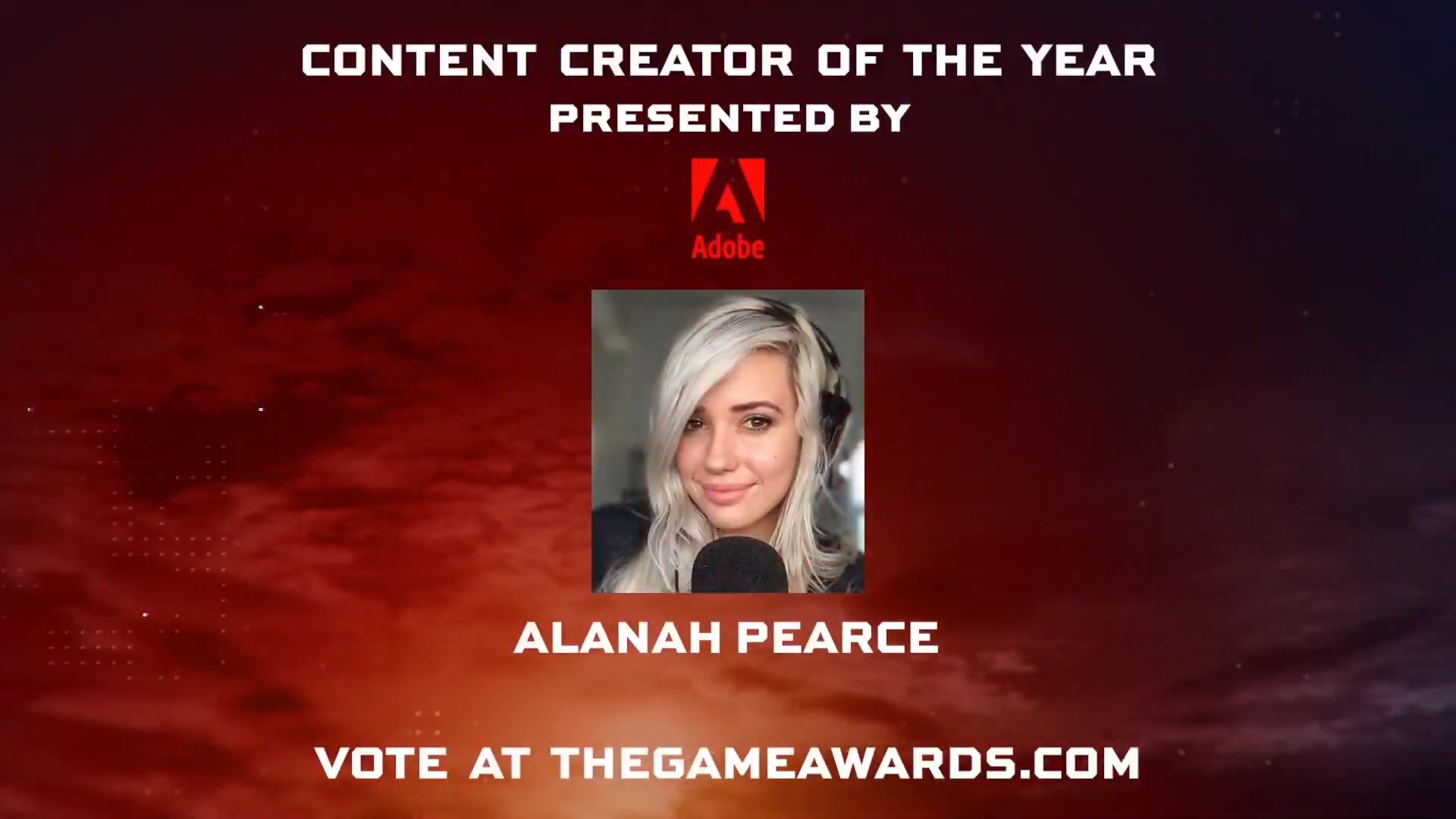 Congratulations to Alanah for the nomination of 'Content Creator of the Year' at this years Game ...