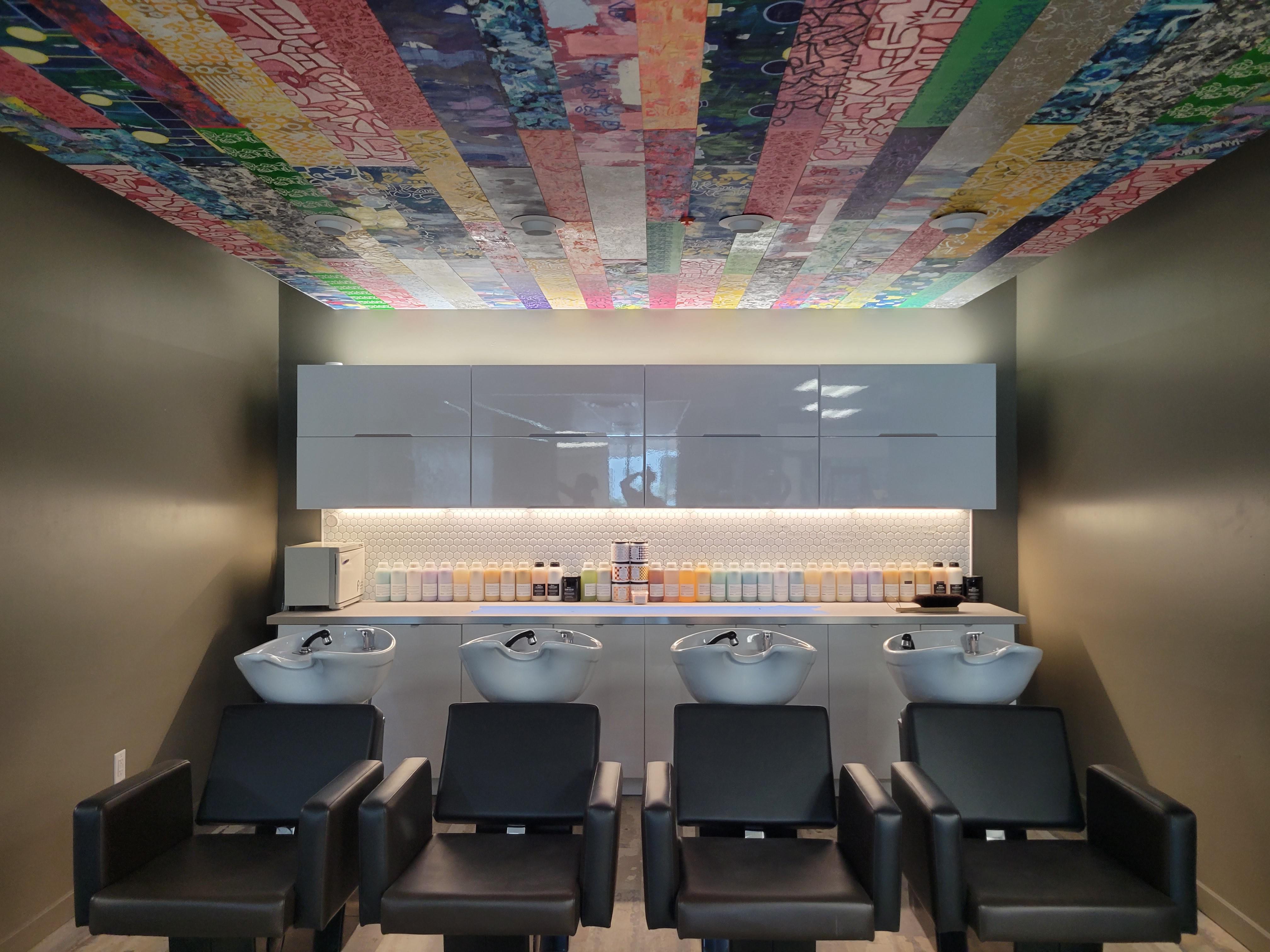 Constructed mural for local salon | Scrolller