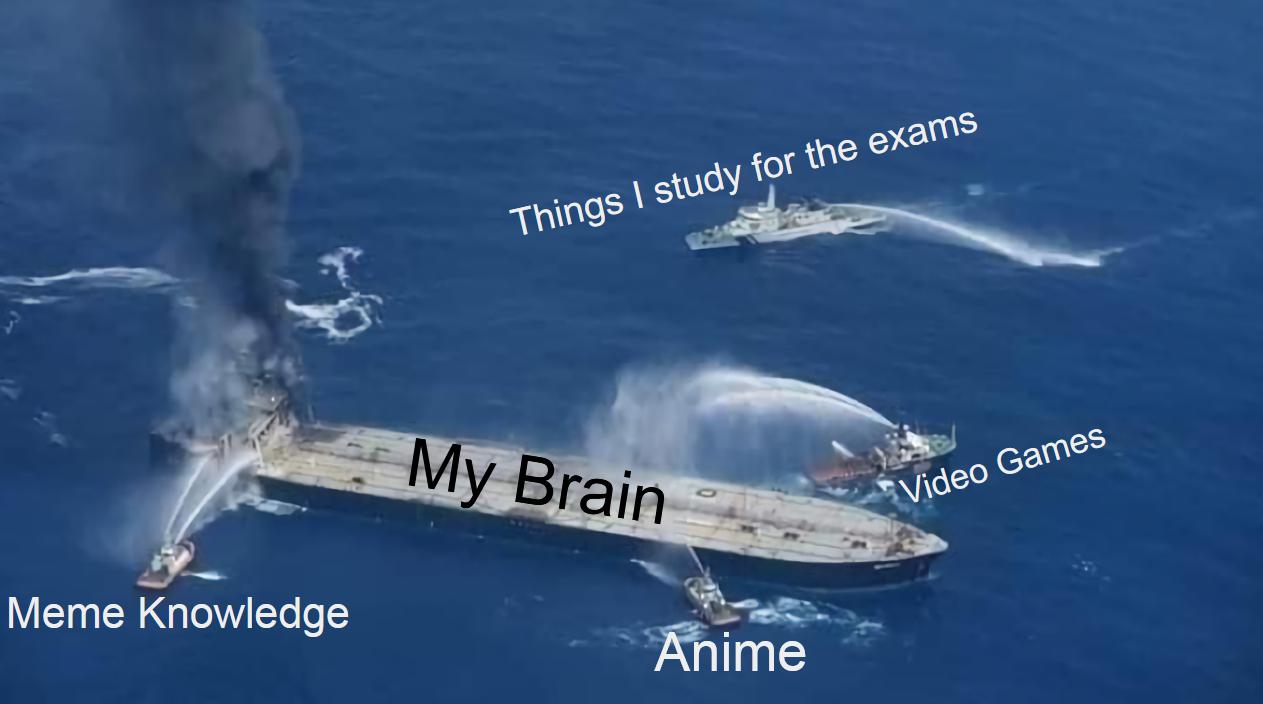 Controlling fire on a burning oil tanker | Scrolller