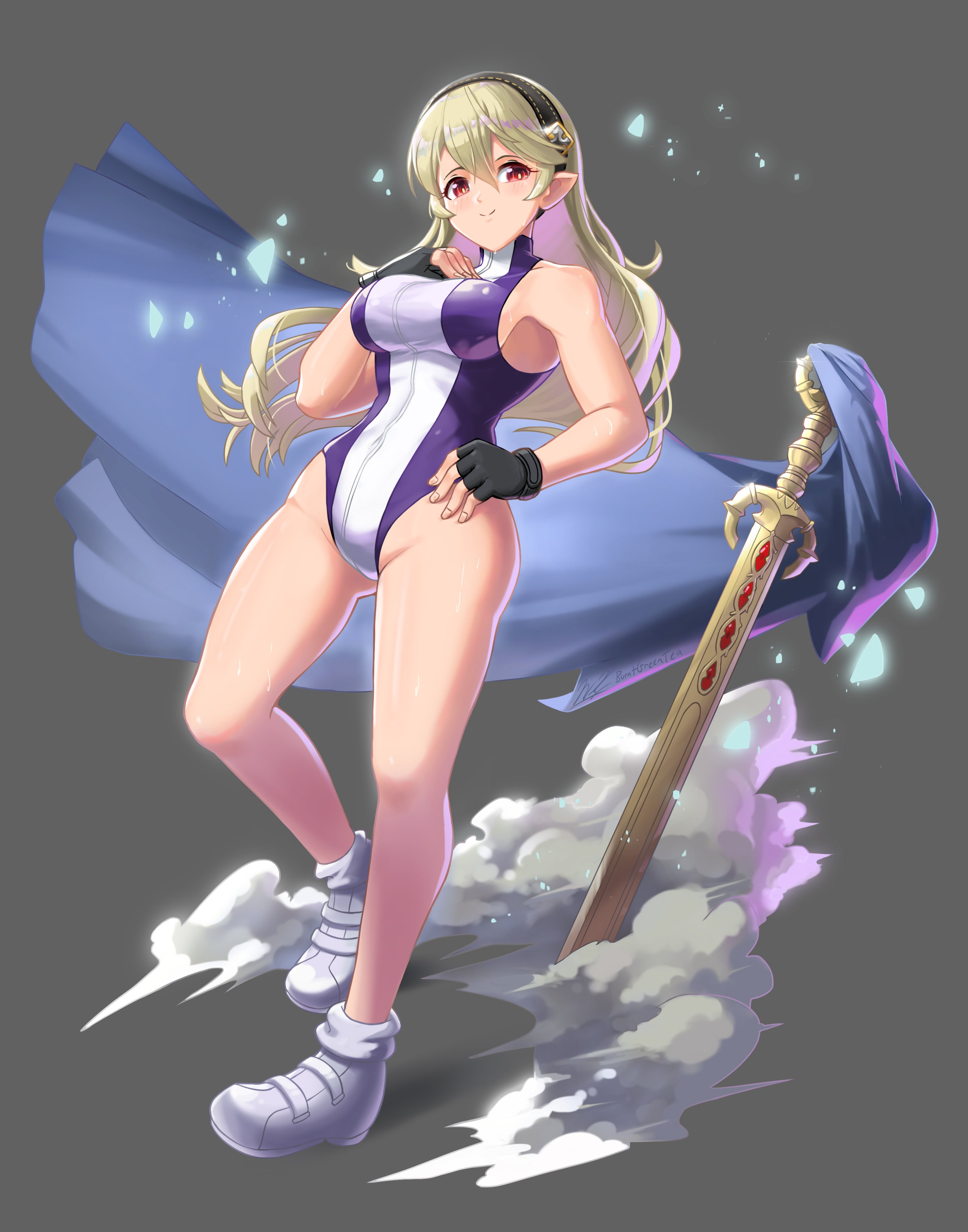 Corrin cosplaying as She-Hulk (Burnt Green Tea) [Fire Emblem] | Scrolller