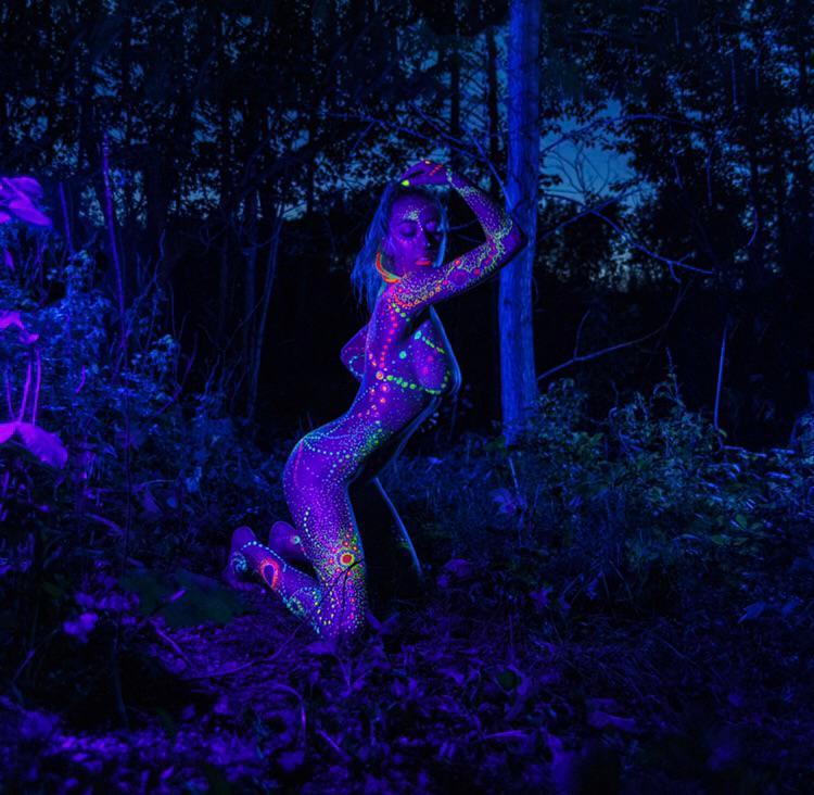 Cosmic Forest Blacklight | Scrolller