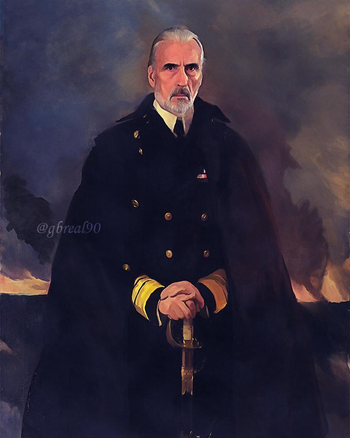 Count Dooku As A Royal Navy Admiral - Acrylic Painting | Scrolller