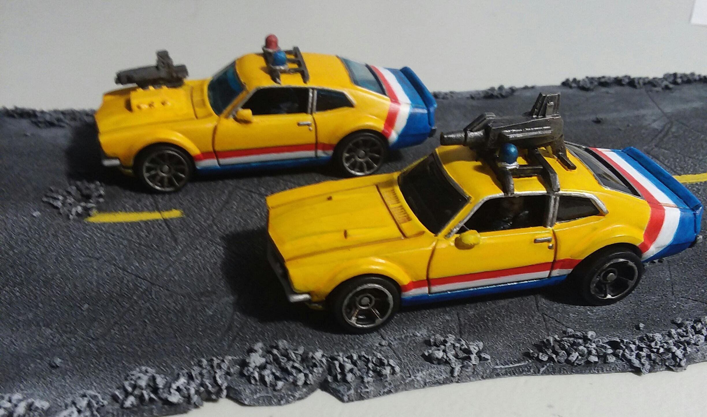Couple of MFP inspired custom Hot Wheels Maverick Grabbers for Gaslands. | Scrolller