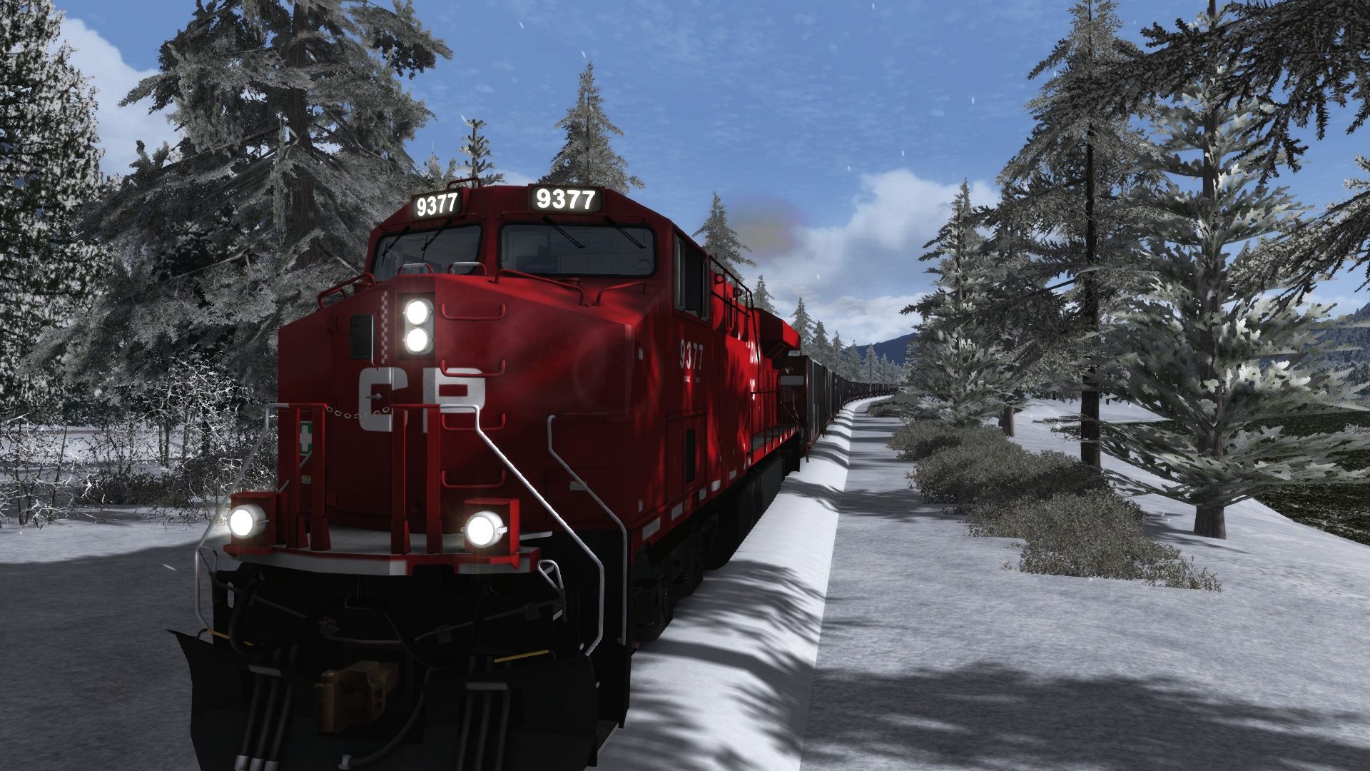 CP engine in light snow | Scrolller