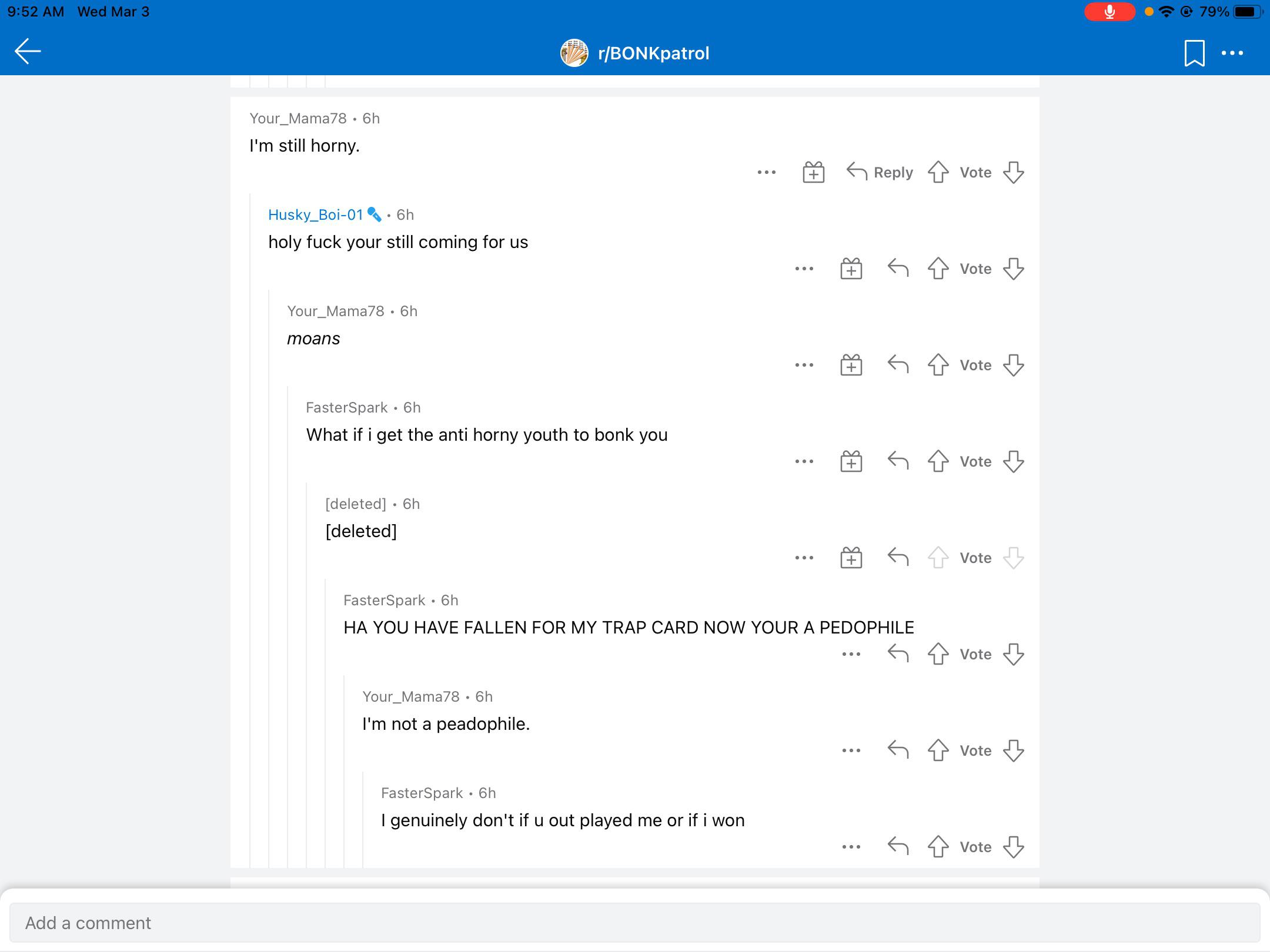 crap the horny is here | Scrolller