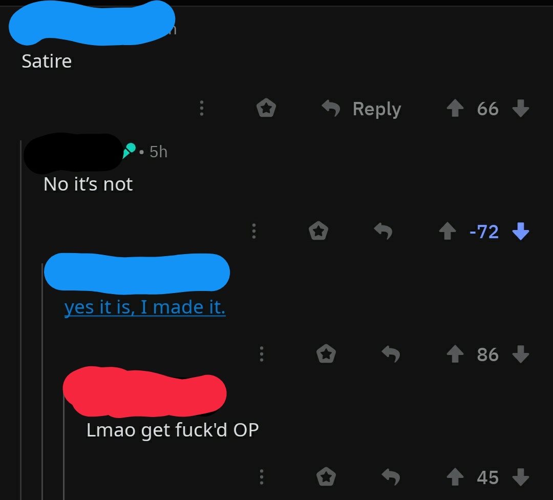 Creator of meme doesn't know if it's satire | Scrolller