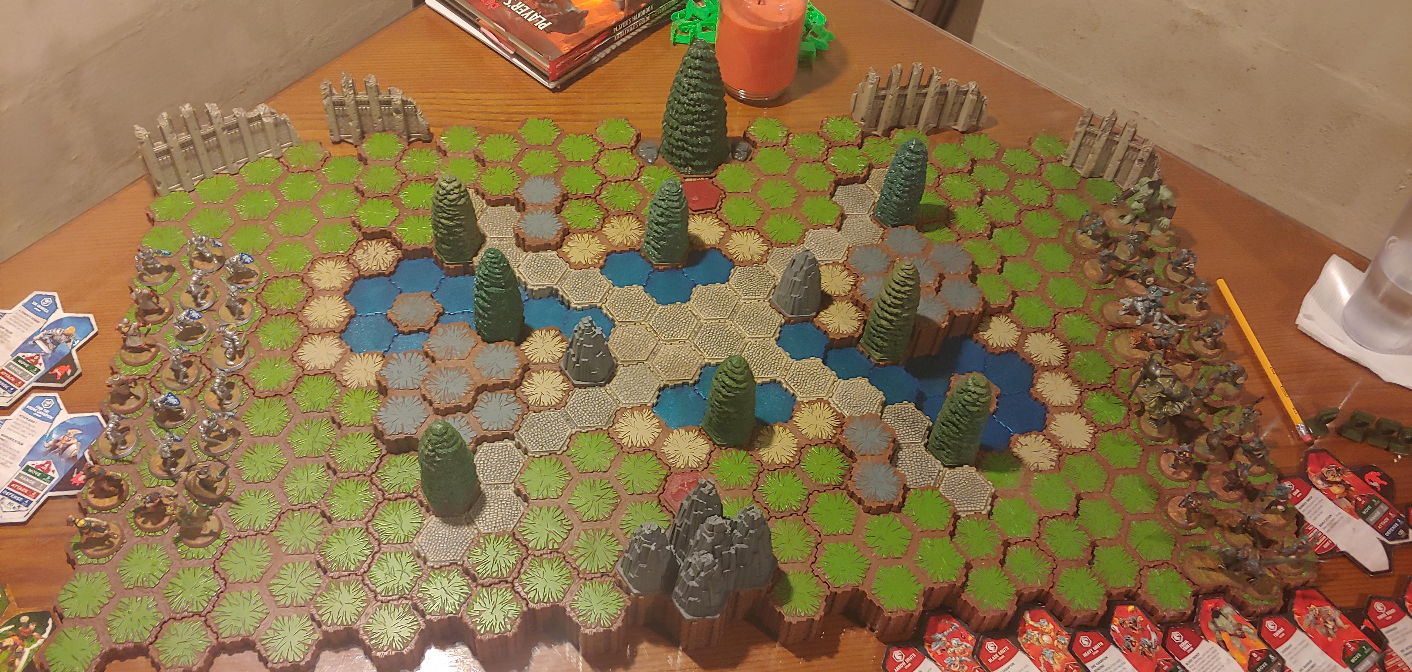 Crossroads map I made last night, 625 point armies | Scrolller