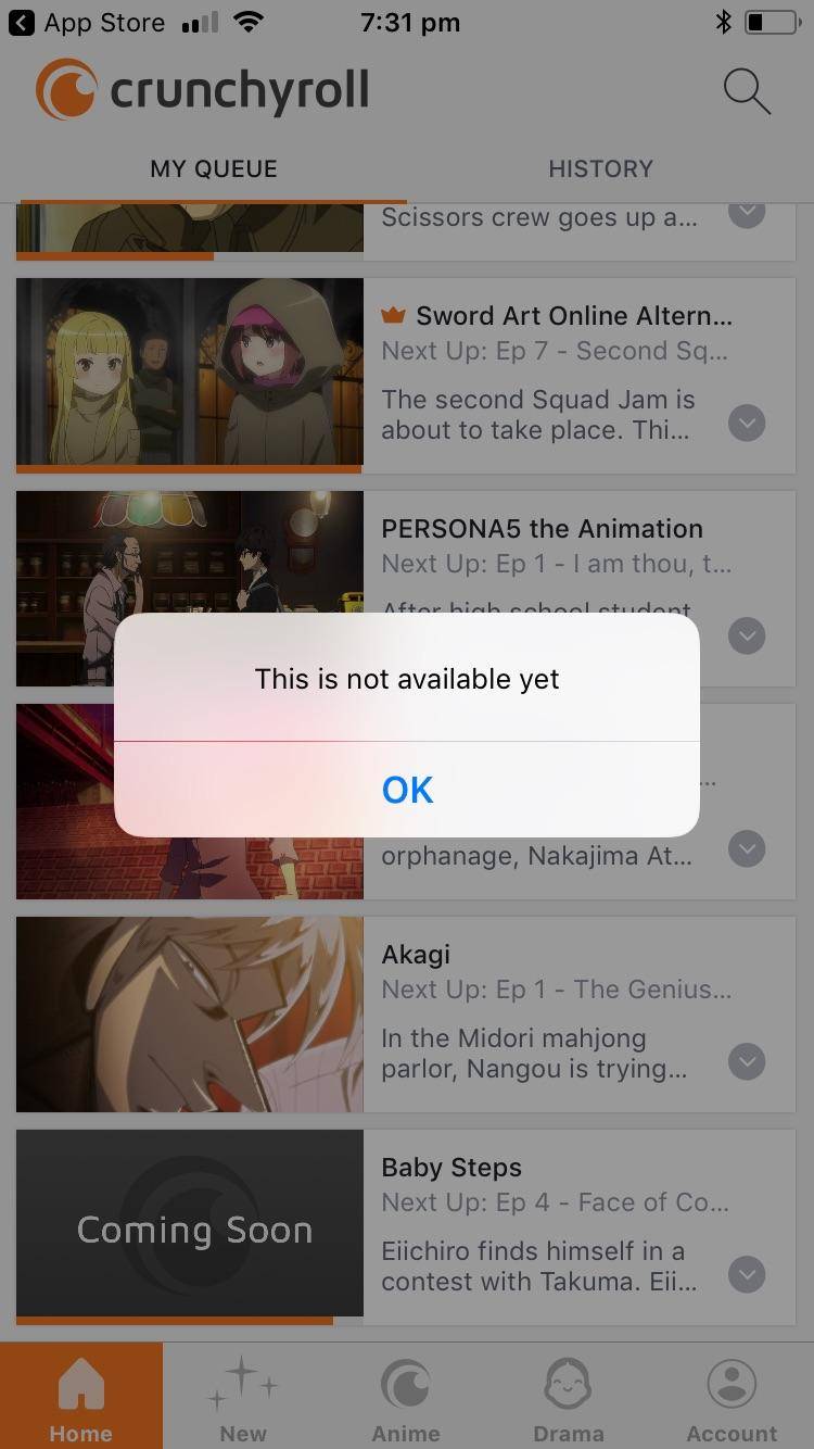 Crunchyroll app anomaly | Scrolller