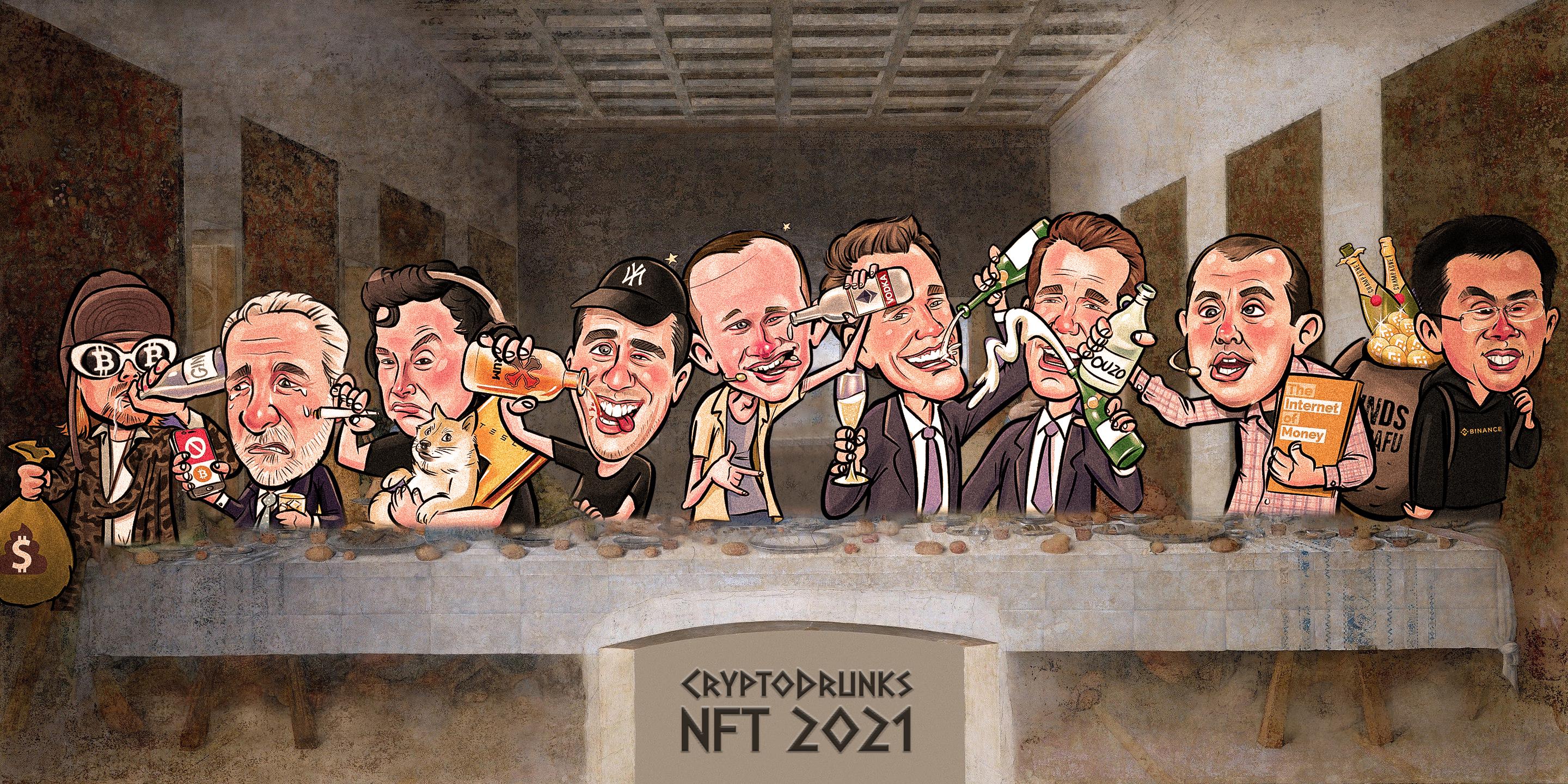 CryptoDrunks Special - The Last Drunk Supper 🍾 | Scrolller