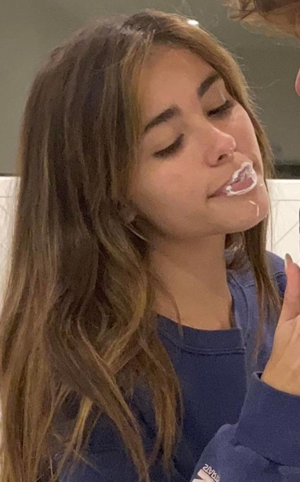Cum in her mouth photo from her boyfriends Instagram | Scrolller
