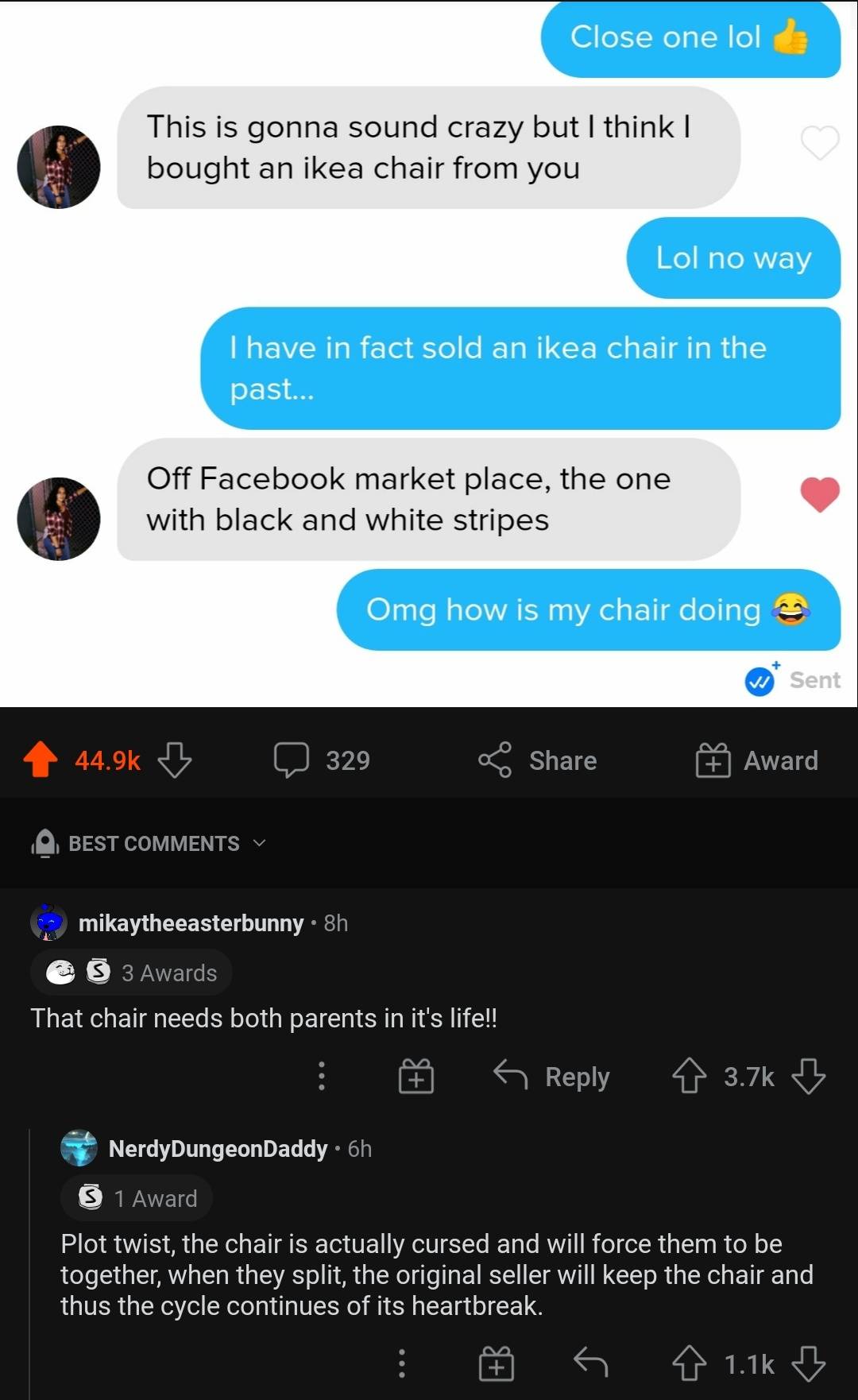 Cursed chair | Scrolller