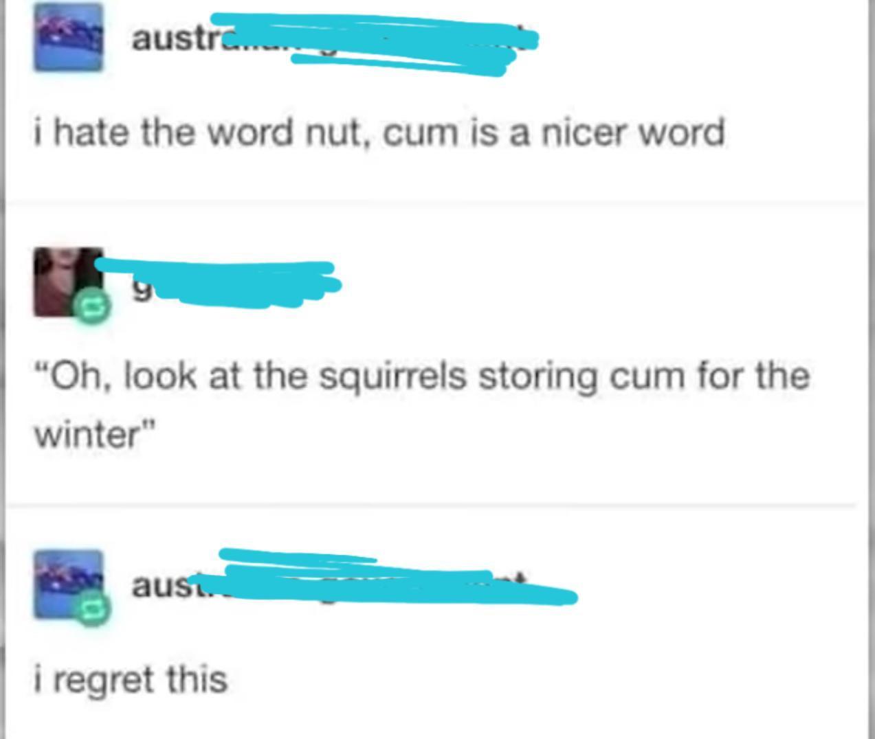 The difference between nut and cum | Scrolller
