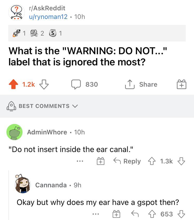 Cursed ear warning | Scrolller