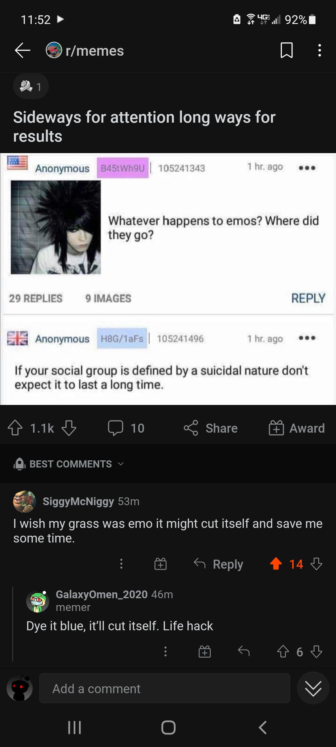 Cursed grass cutting. | Scrolller