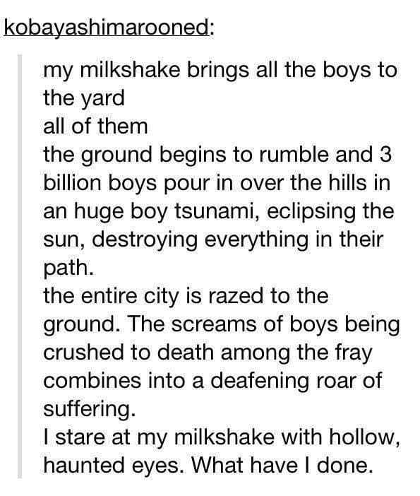 Cursed milkshake | Scrolller