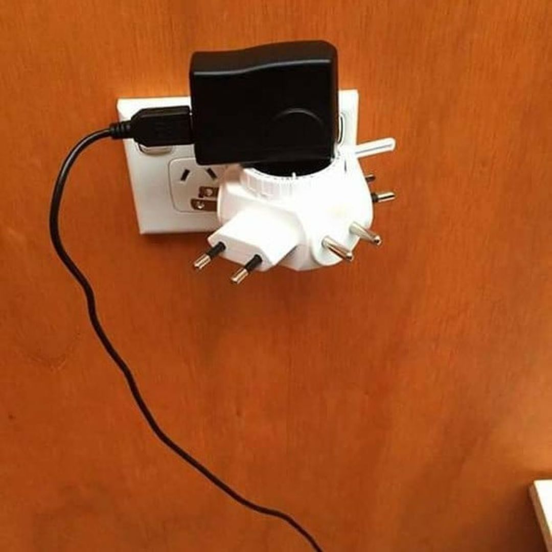 Cursed outlet adapters | Scrolller