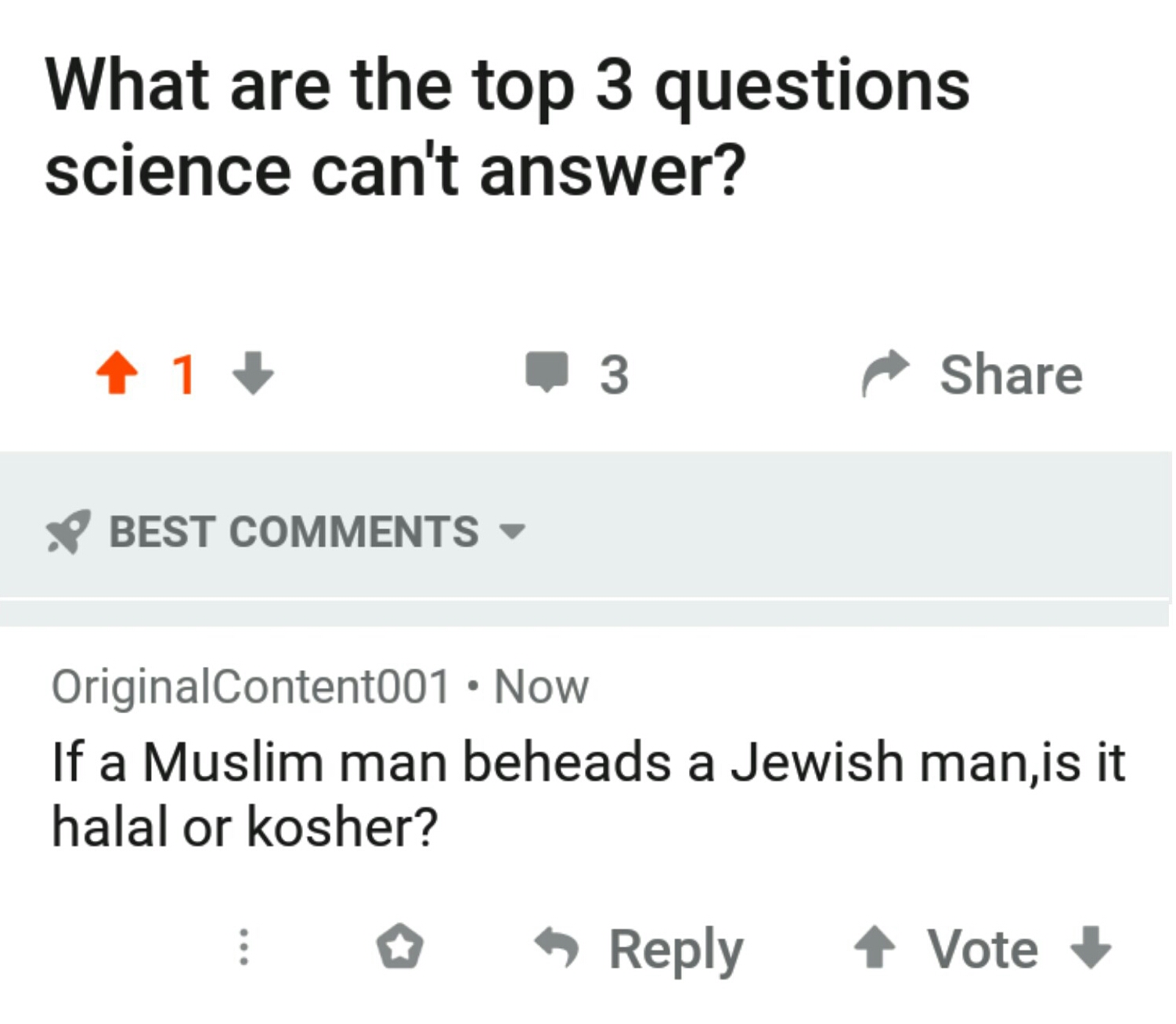 Cursed question | Scrolller